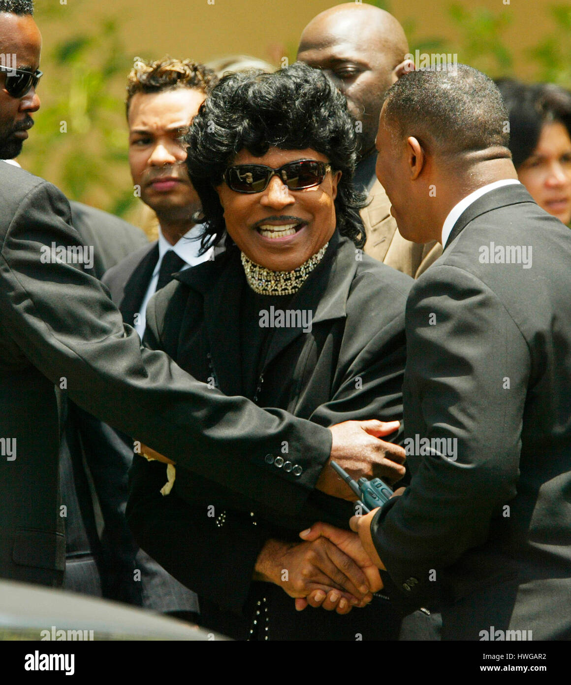 Little Richard at the First AME Church for Ray Charles funeral in Los ...