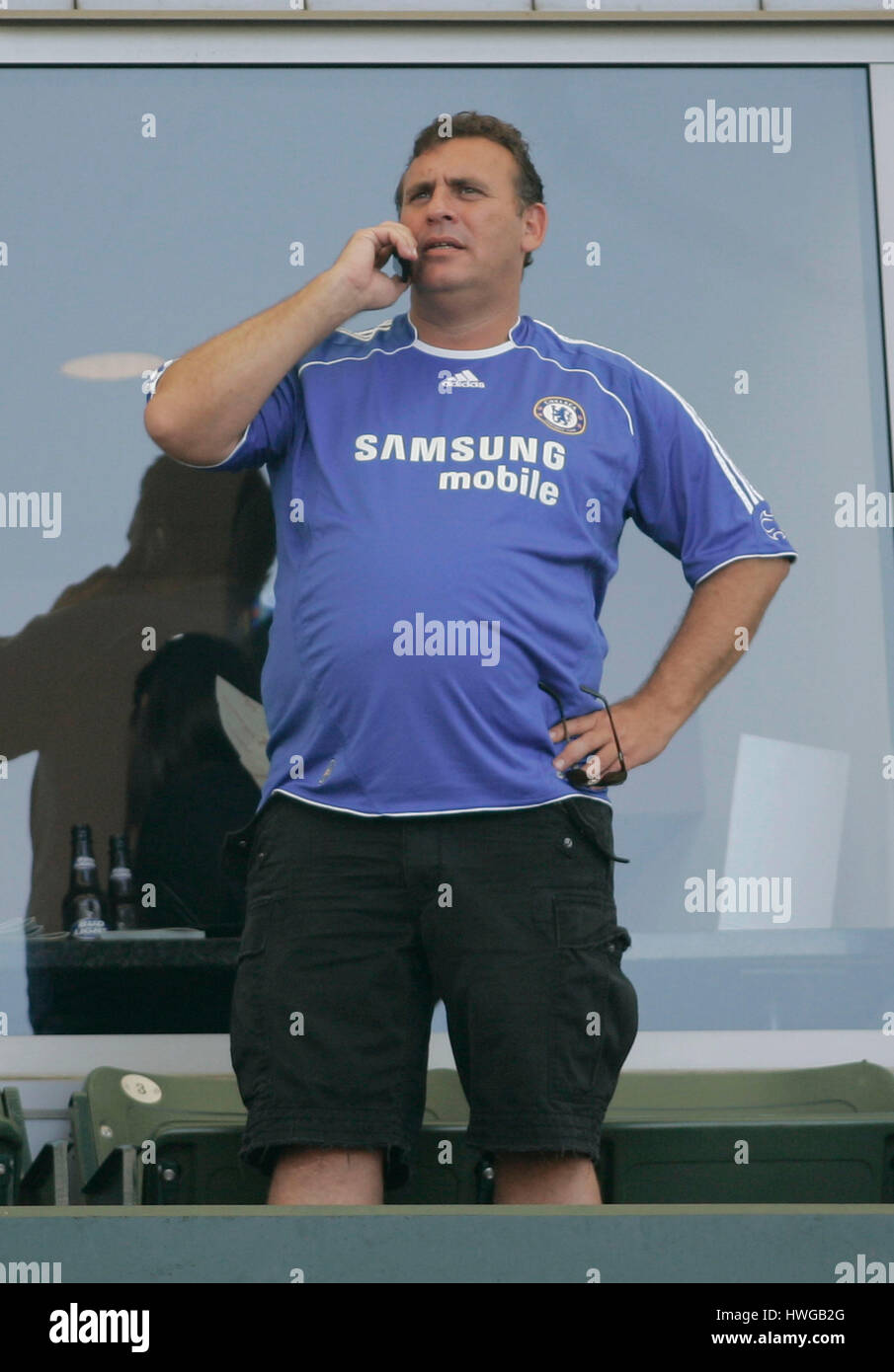 British movie producer Graham King at a Los Angeles Galaxy soccer game ...