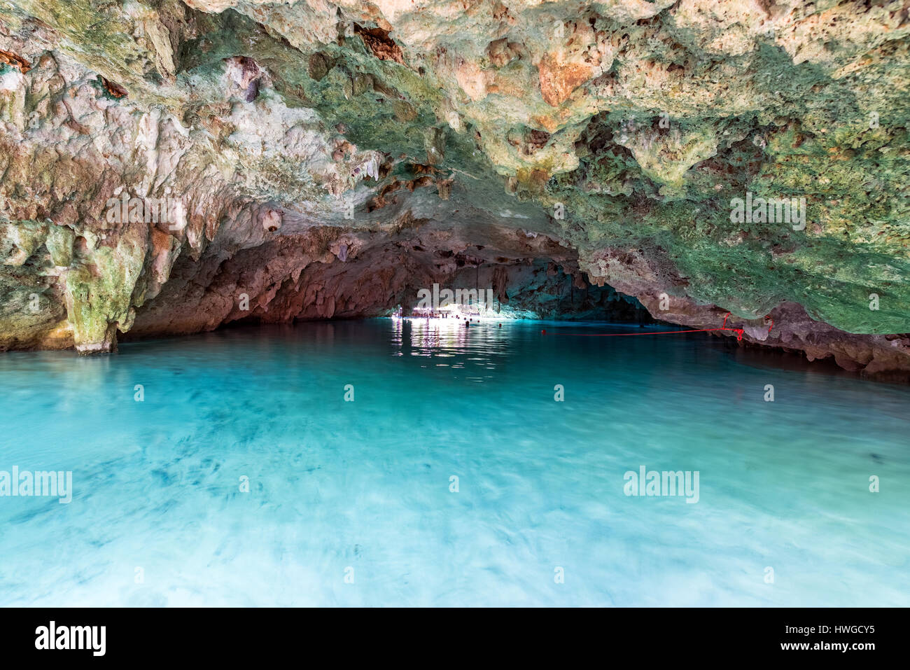 Underground lake in the Yucatan Peninsula near Tulum, Mexico Stock ...