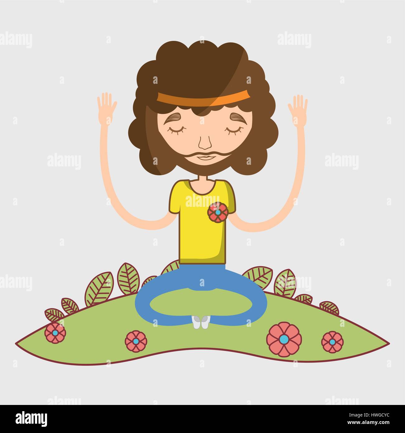 man meditation and relaxing icon Stock Vector Image & Art - Alamy