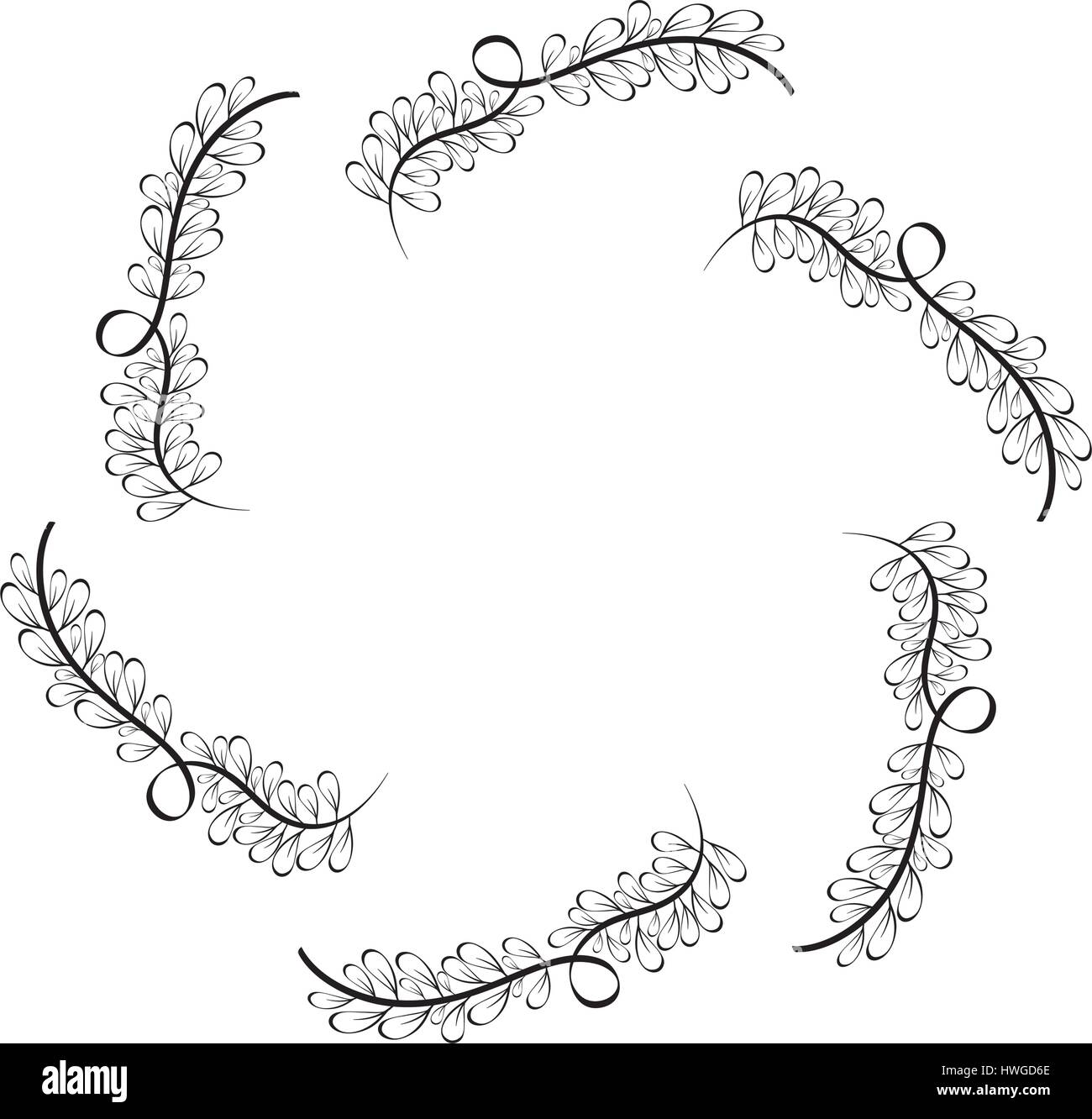 rustic branches plant design Stock Vector Image & Art - Alamy