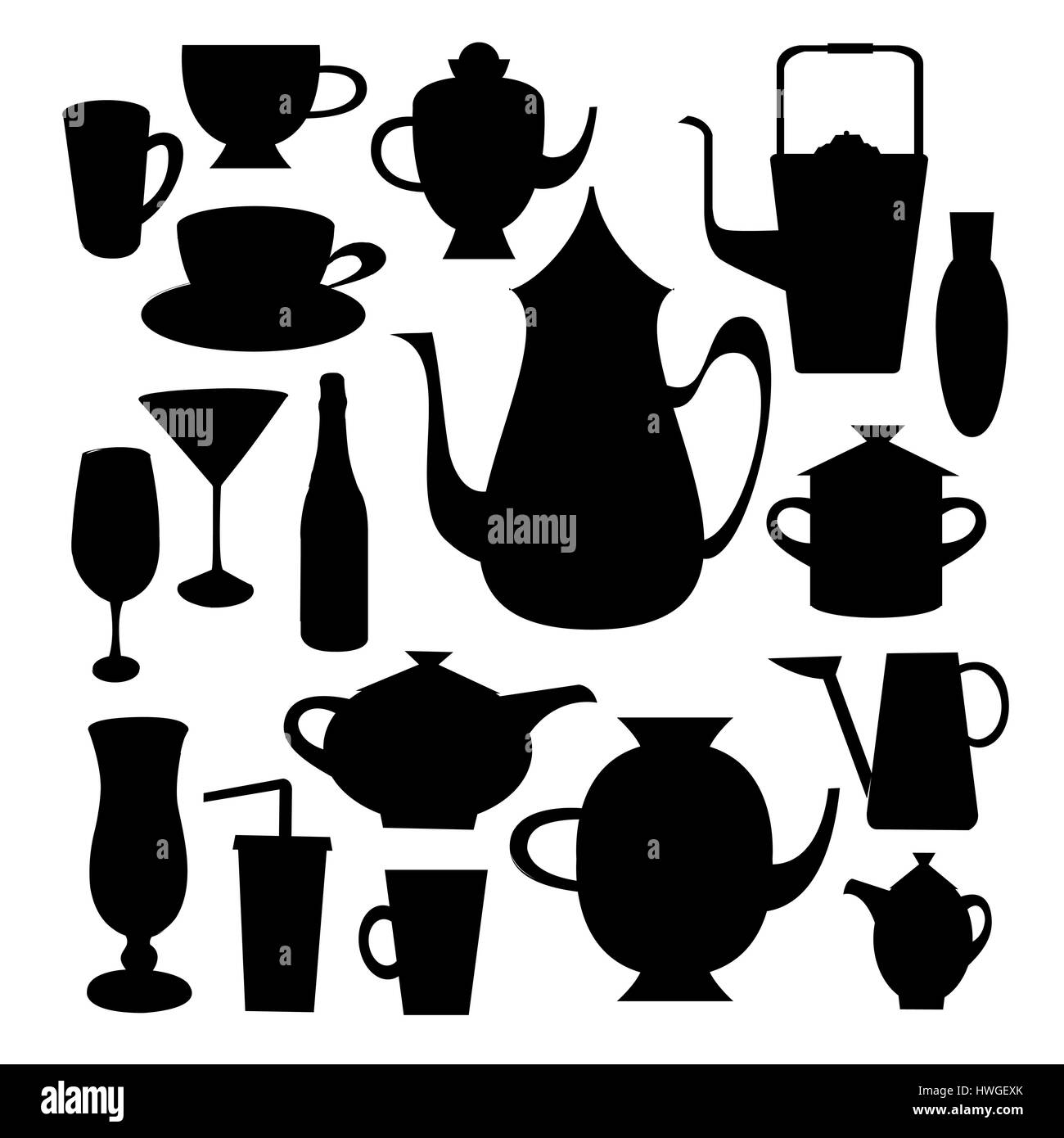 Takeaway cup coffee glass Black and White Stock Photos & Images - Alamy