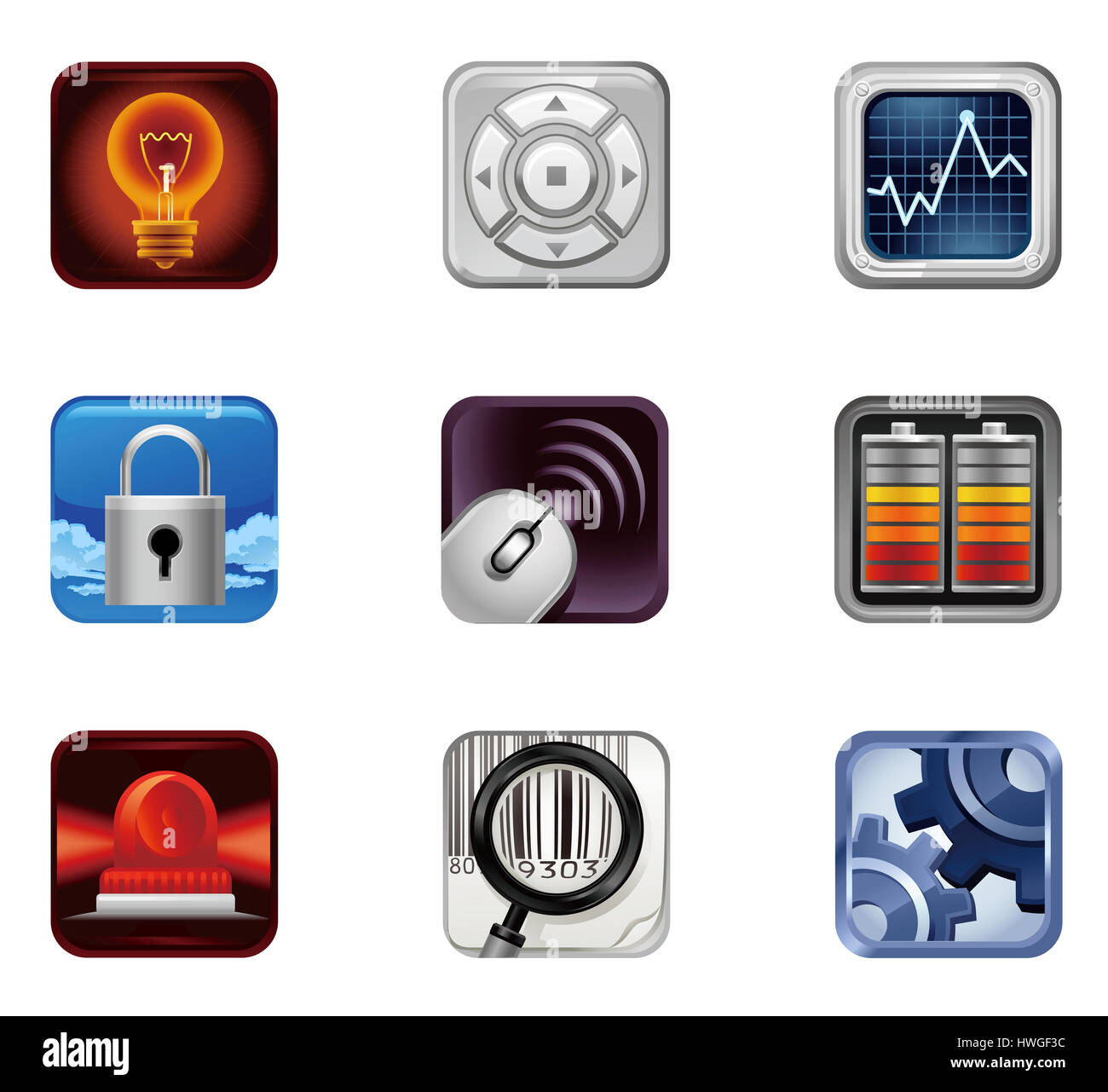 Lock app icon hi-res stock photography and images - Alamy