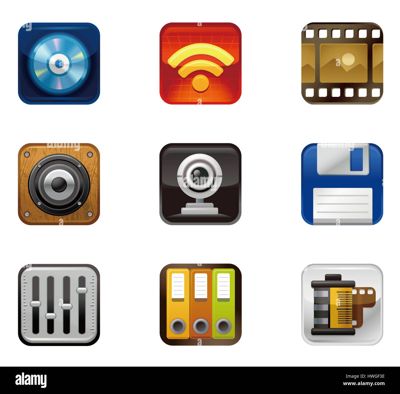 Video app illustration vector Cut Out Stock Images & Pictures - Alamy