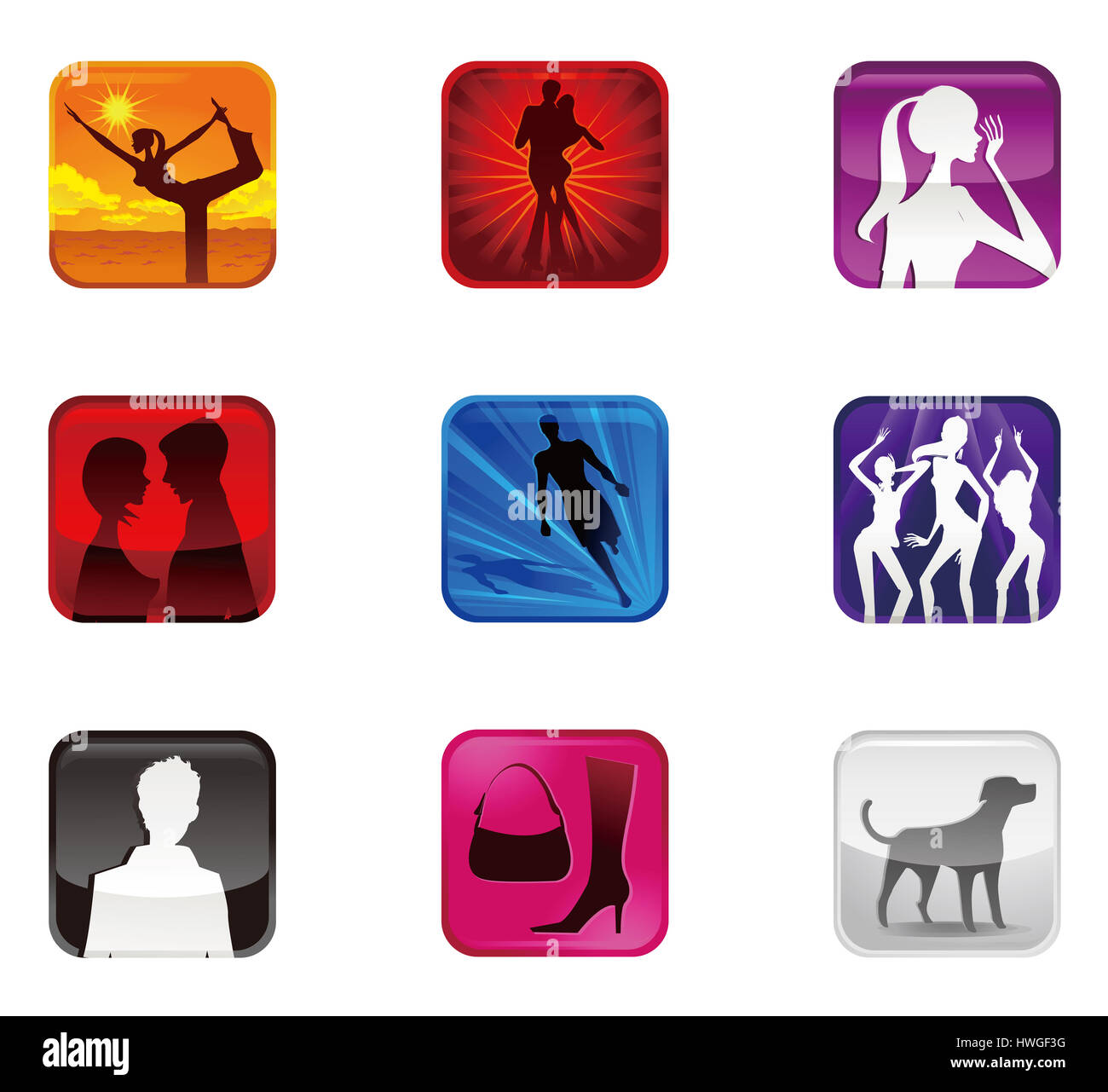 Running app icon Cut Out Stock Images & Pictures - Alamy