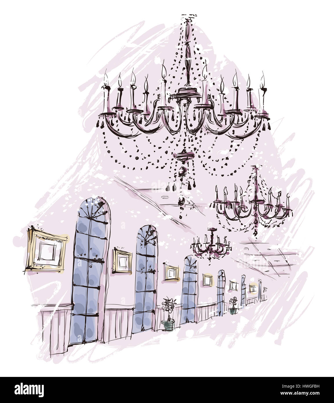 Luxury wall and door interior Cut Out Stock Images & Pictures - Alamy