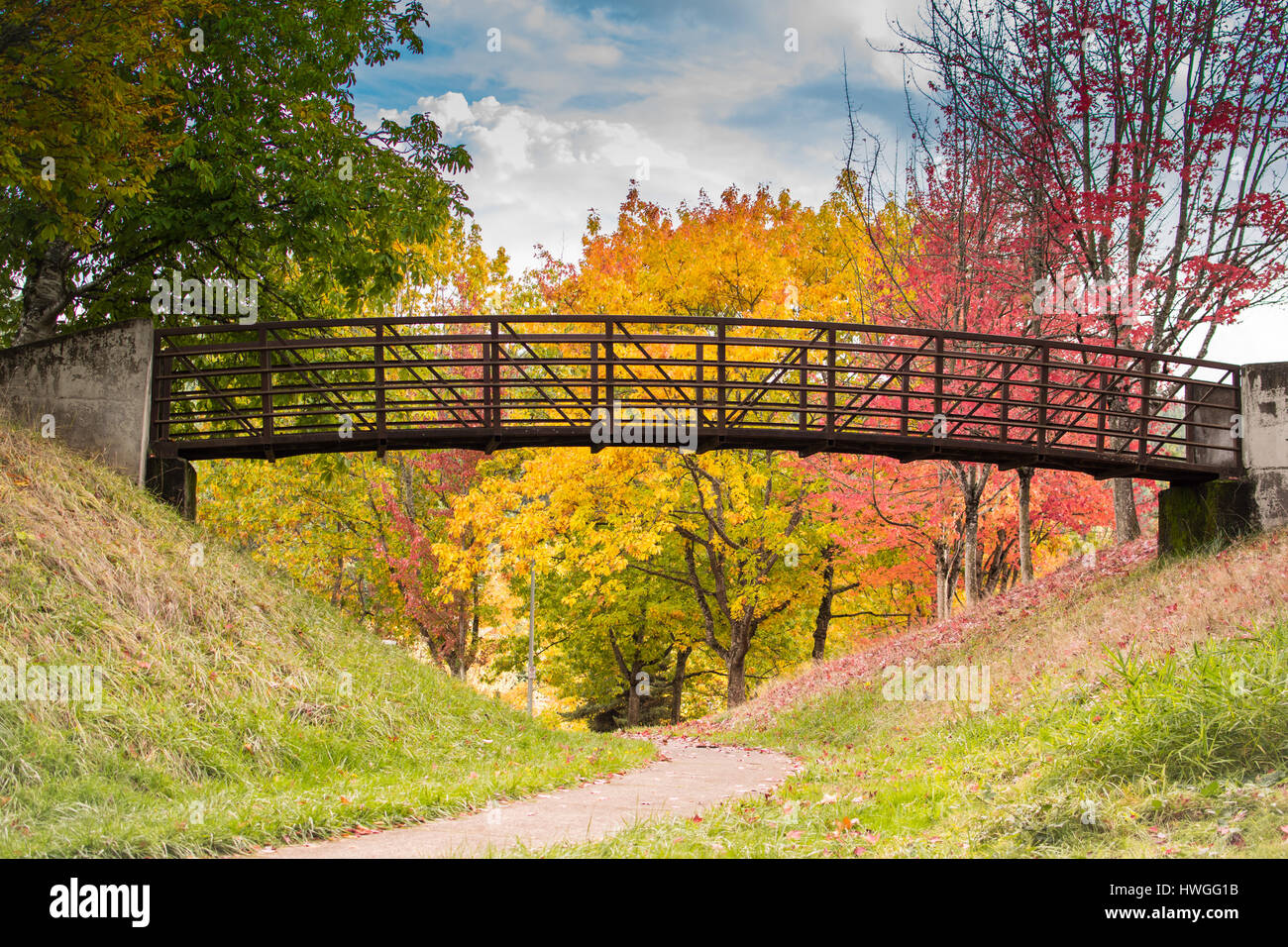 Big bridge reflection hi-res stock photography and images - Alamy