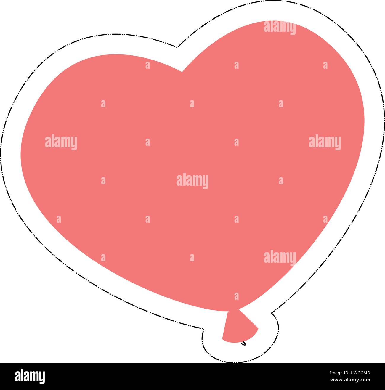 balloons in heart shape over white background. vector illustration ...