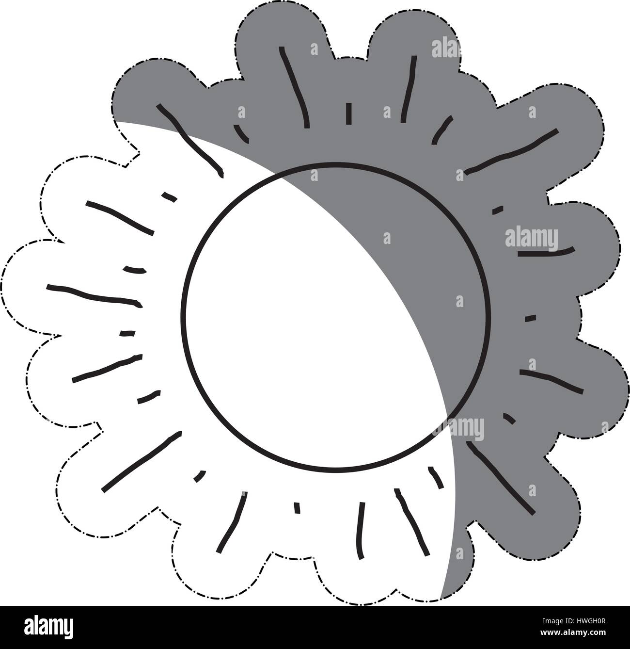 sun shape icon over white background. vector illustration Stock Vector Image & Art - Alamy