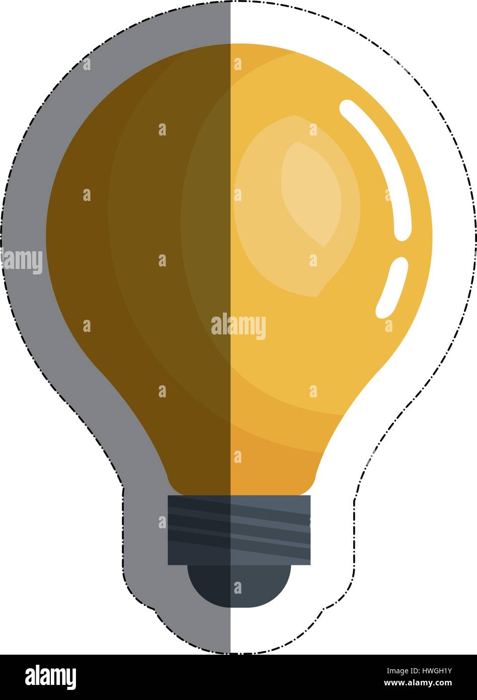 bulb light icon over white background. vector illustration Stock Vector ...