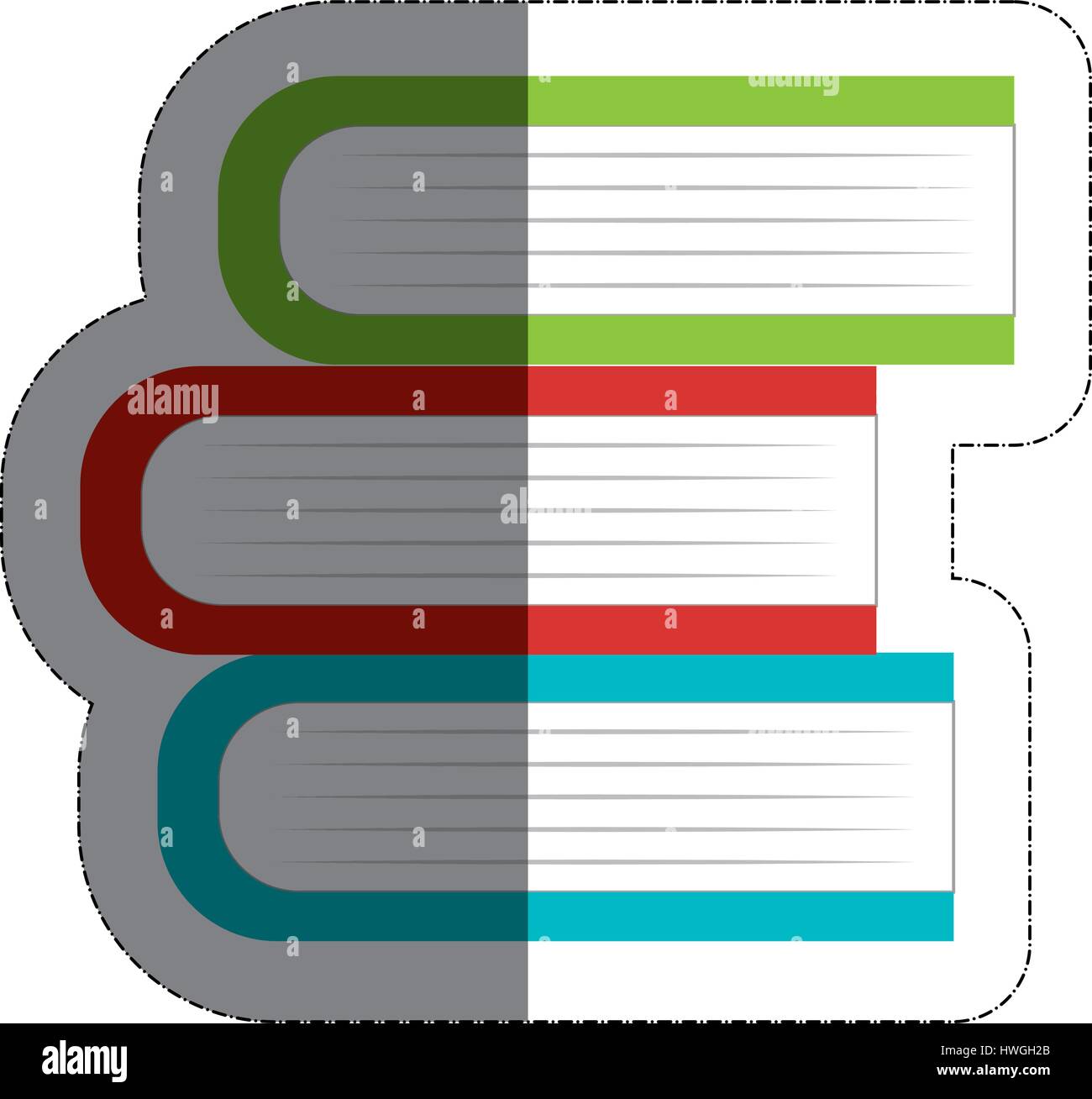 academic books icon over white background. vector illustration Stock ...