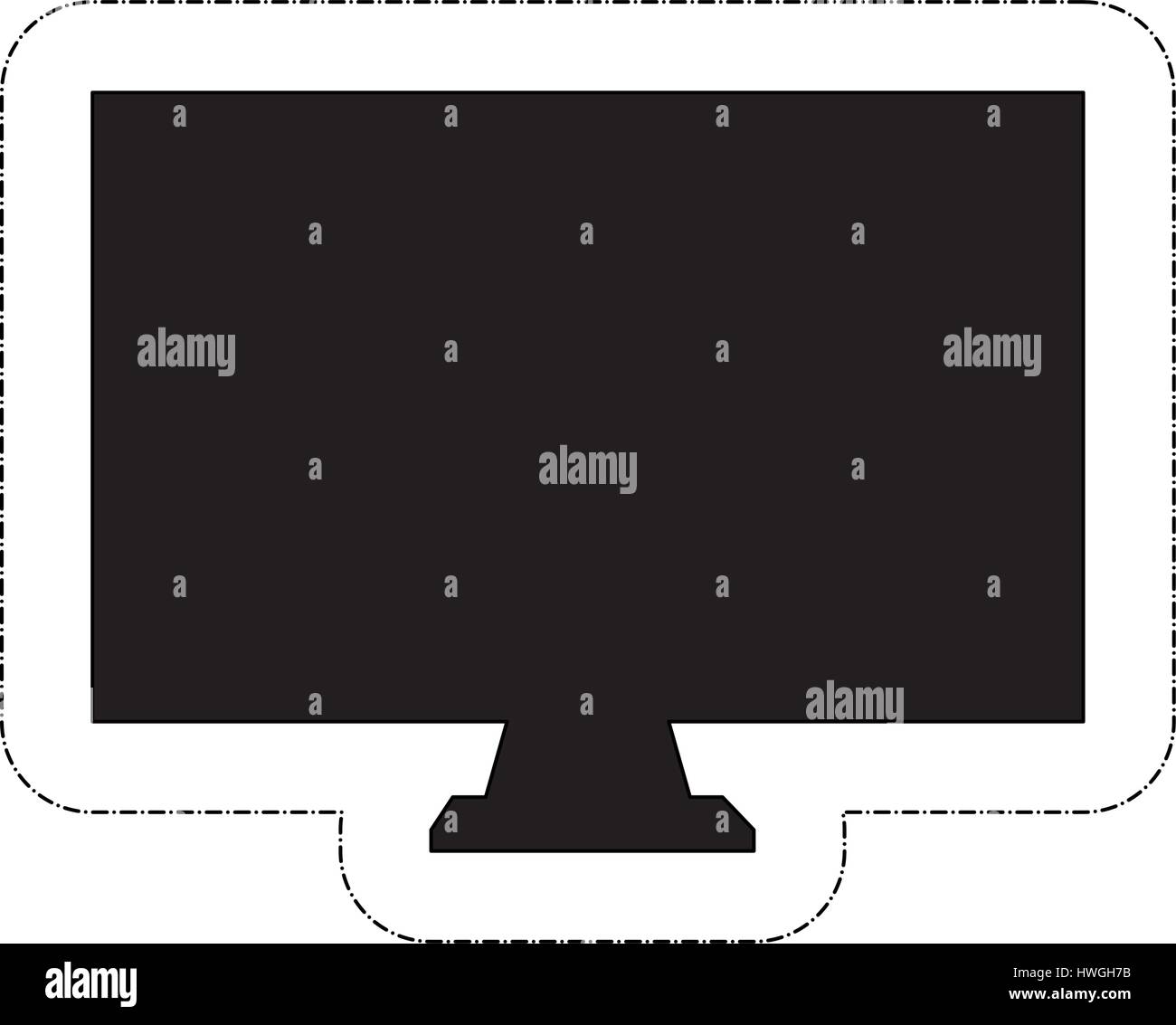 computer icon over white background. vector illustration Stock Vector ...