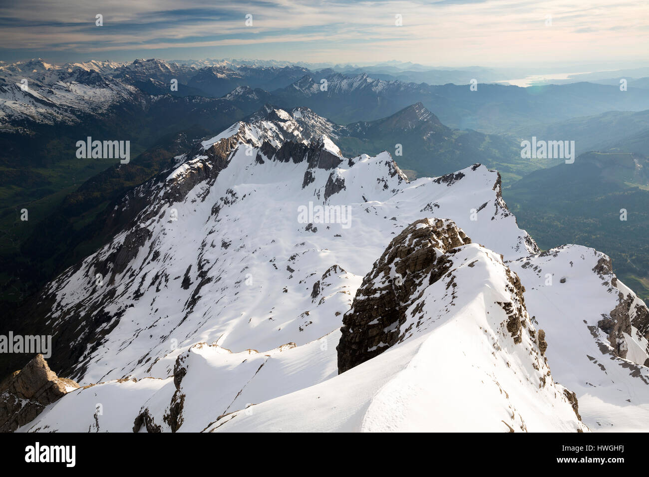 Switzerland europe appenzell santis alpstein hi-res stock photography ...