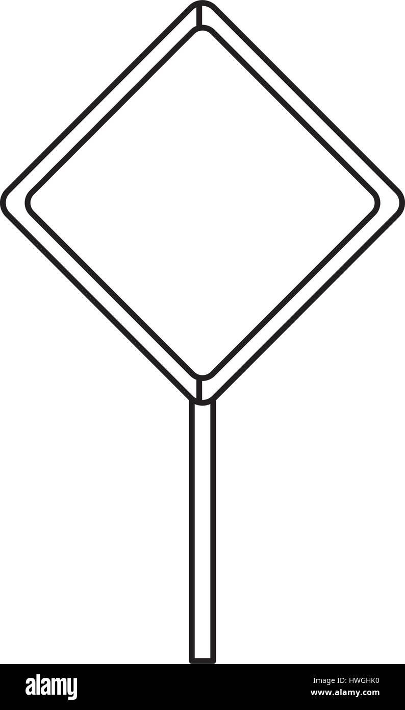 warning road sign icon over white background. vector illustration Stock ...