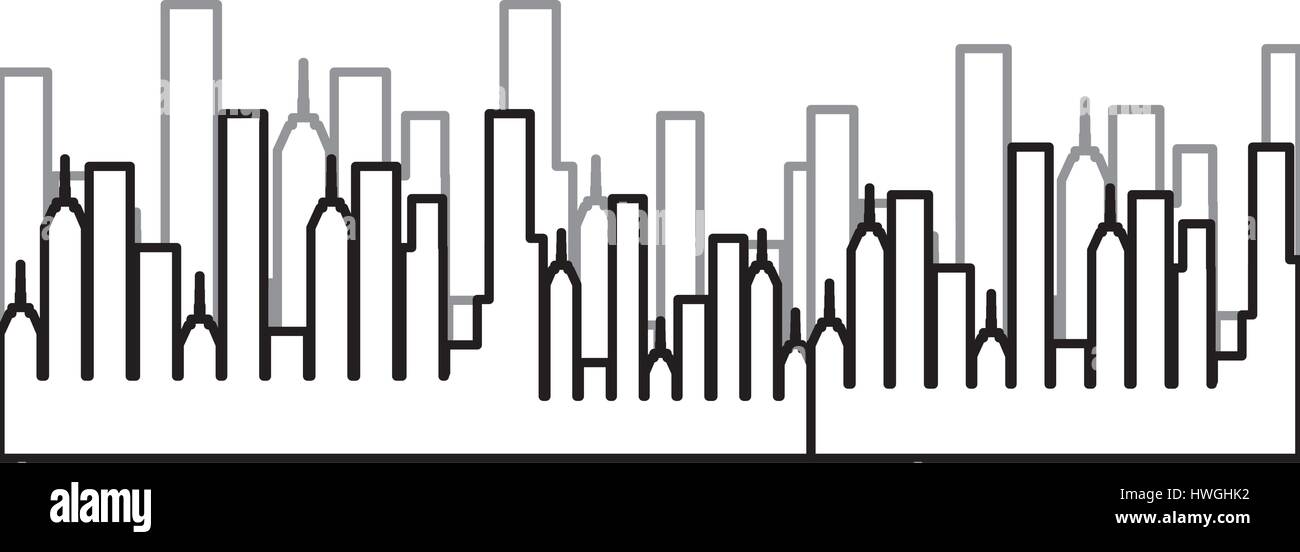 city buildings over white background. vector illustration Stock Vector ...