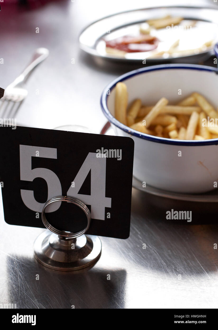 Cafe order number on table hi-res stock photography and images - Alamy