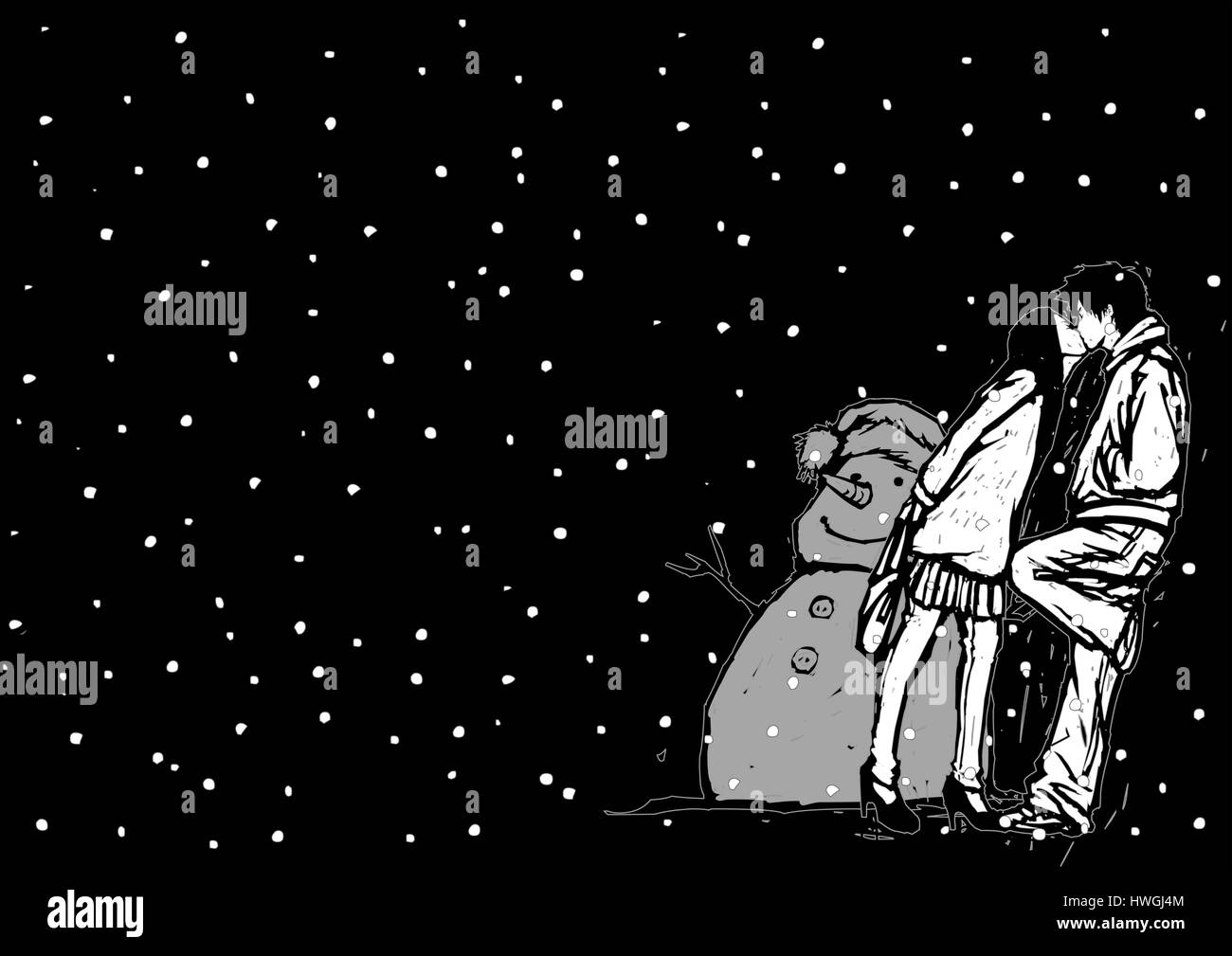 Happy people graphics Black and White Stock Photos & Images - Alamy