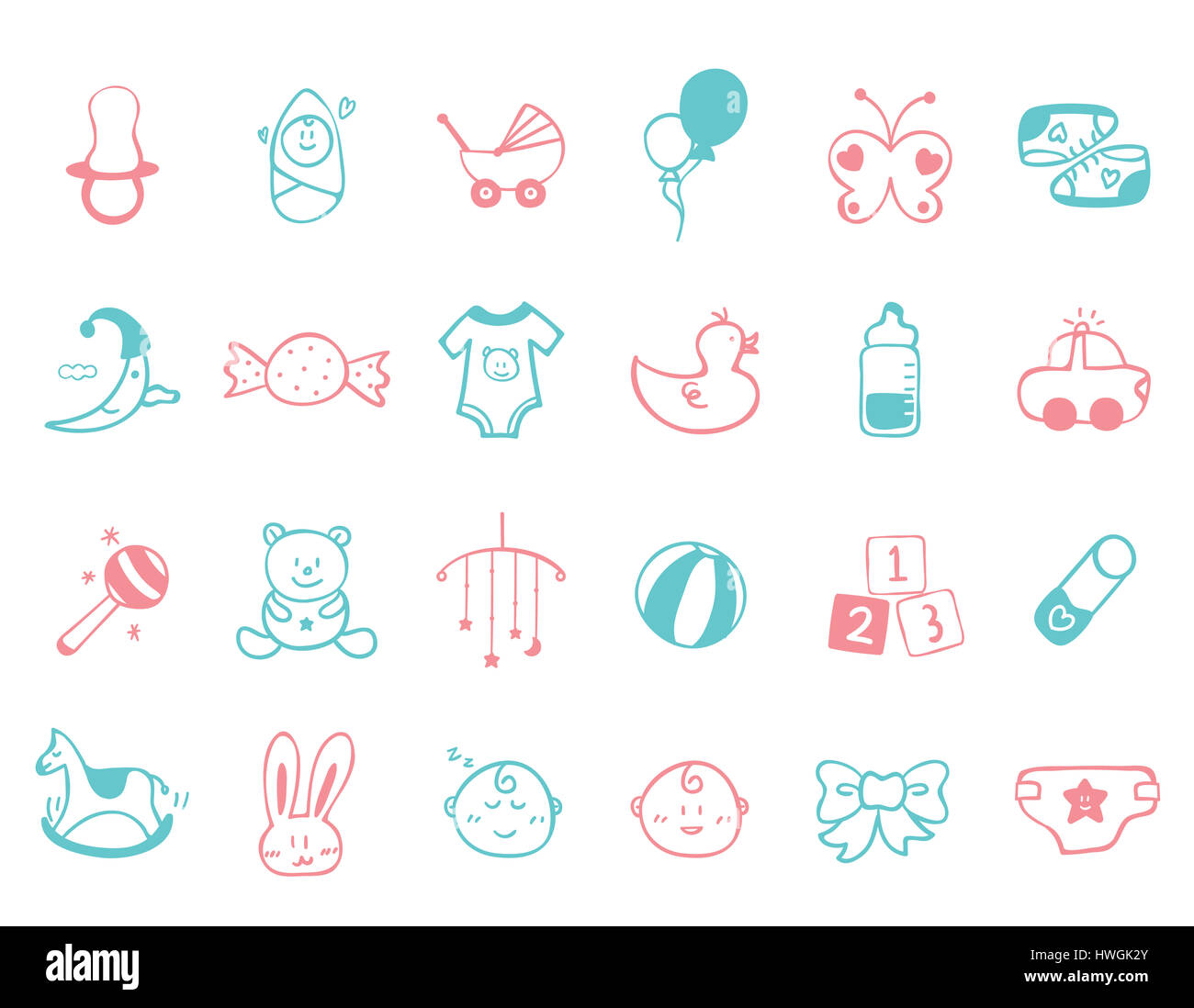 Smile icon simple line Cut Out Stock Images & Pictures - Alamy