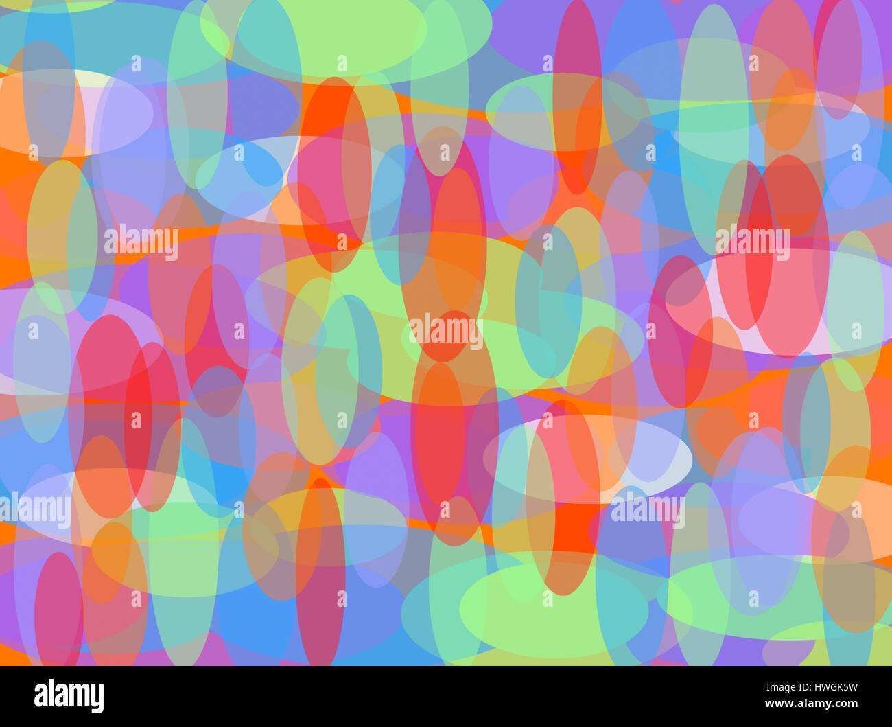 Colorful abstract digital pattern using multiple colors in oval shapes ...