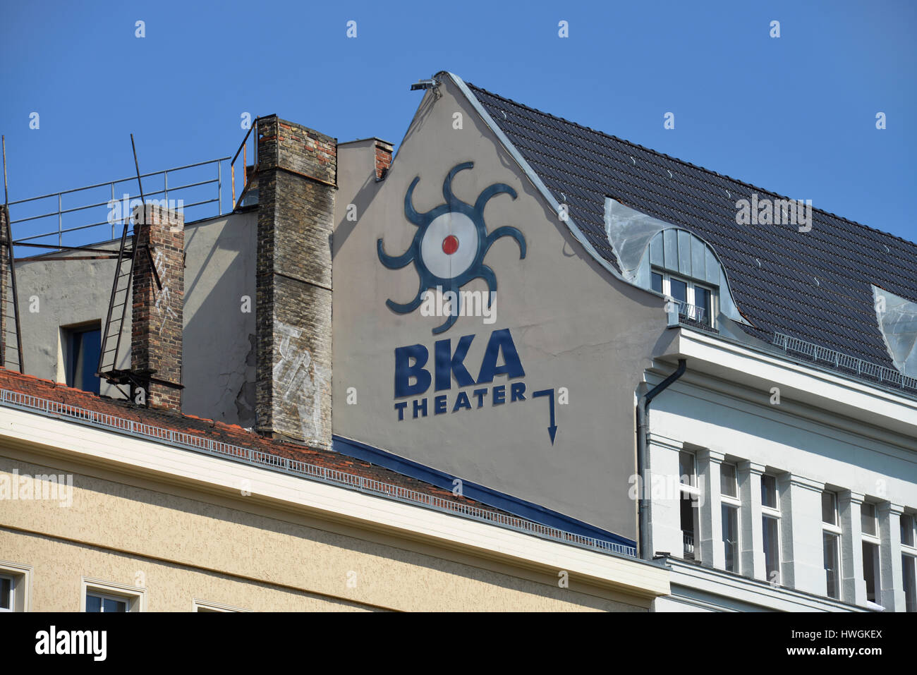 BKA-Theater, Mehringdamm, Kreuzberg, Berlin, Deutschland Stock Photo ...
