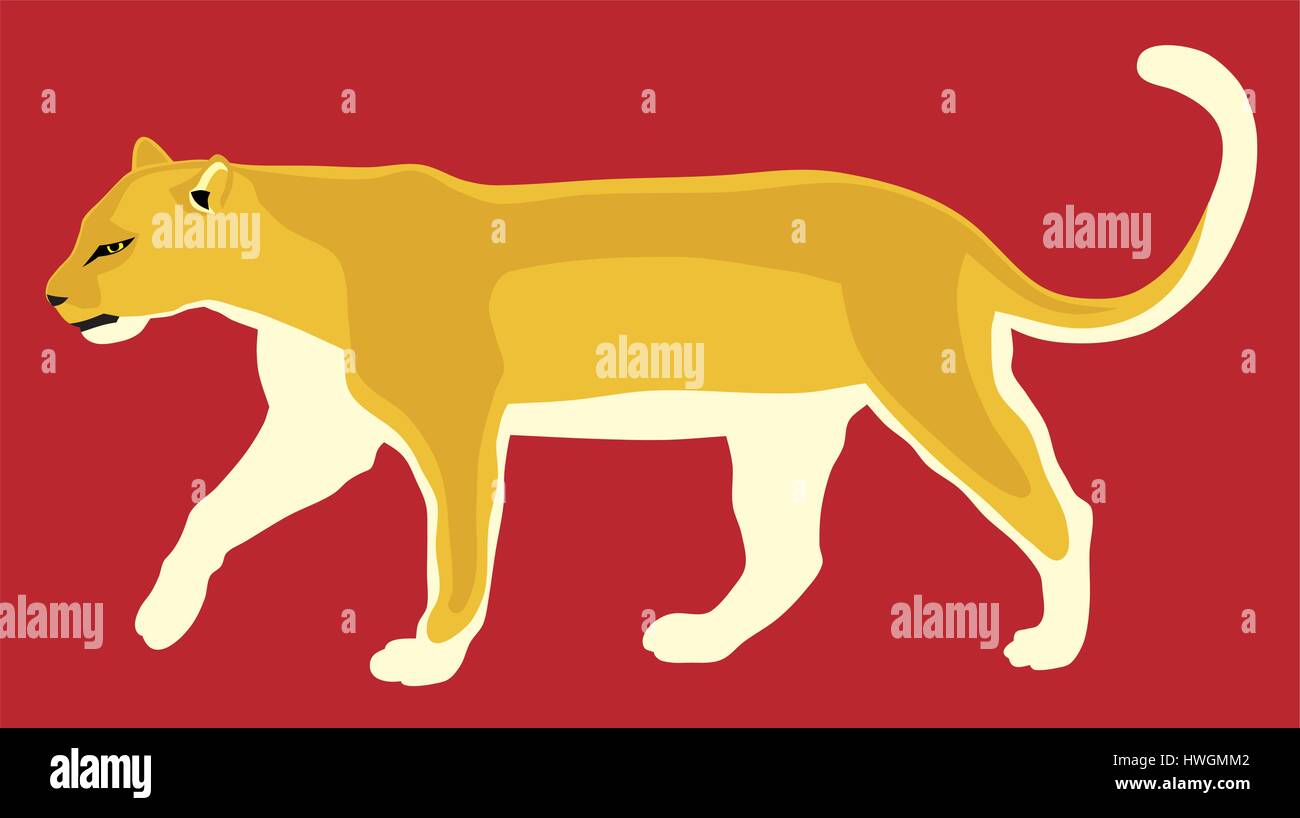 Puma vector vectors Stock Vector Images - Alamy