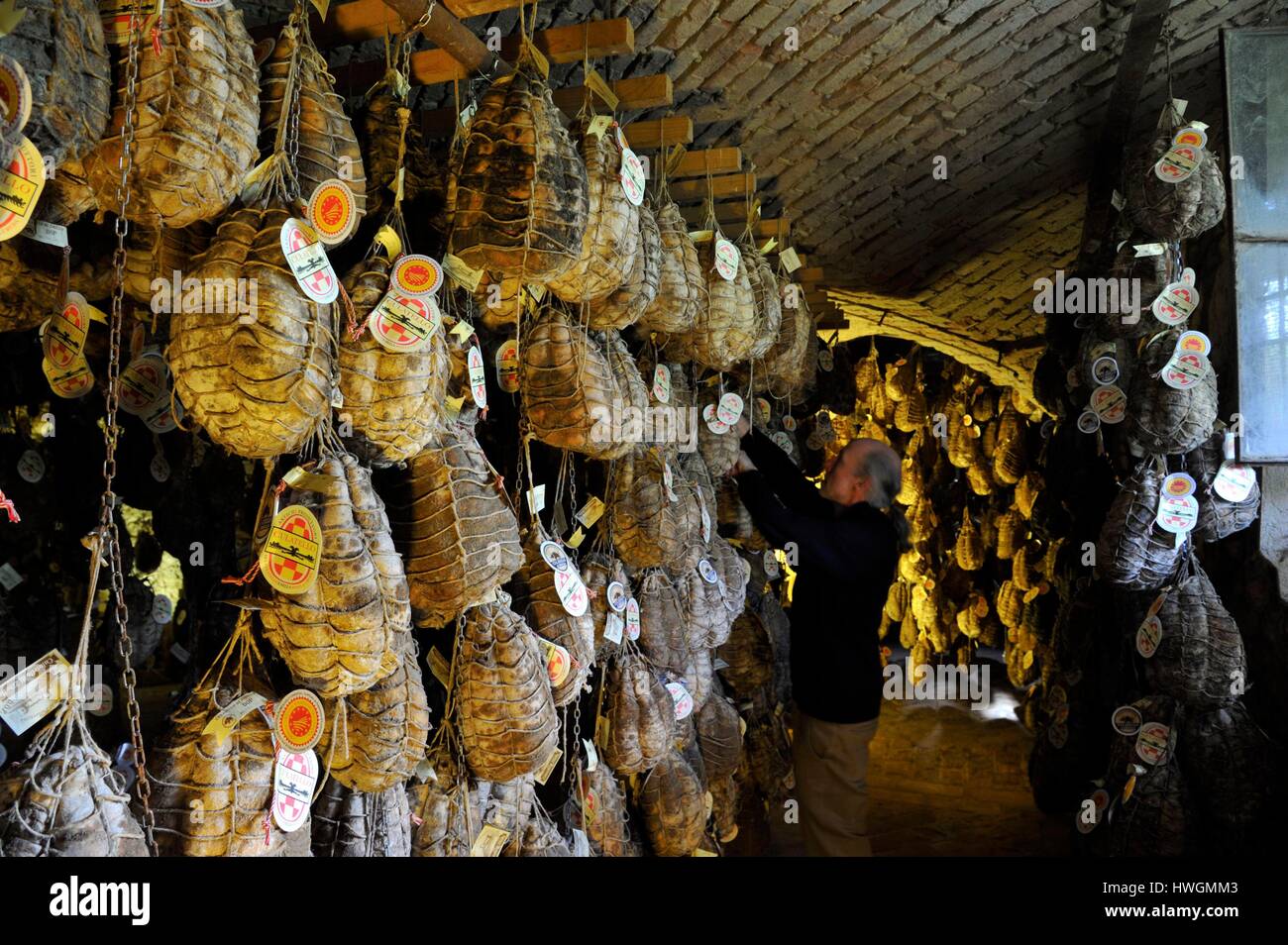 Italy, Emilia Romagna, Zibello near Parma, Antica Corte Pallavicina ...
