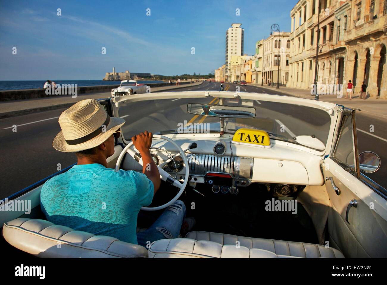 American car taxi driver hi-res stock photography and images - Alamy