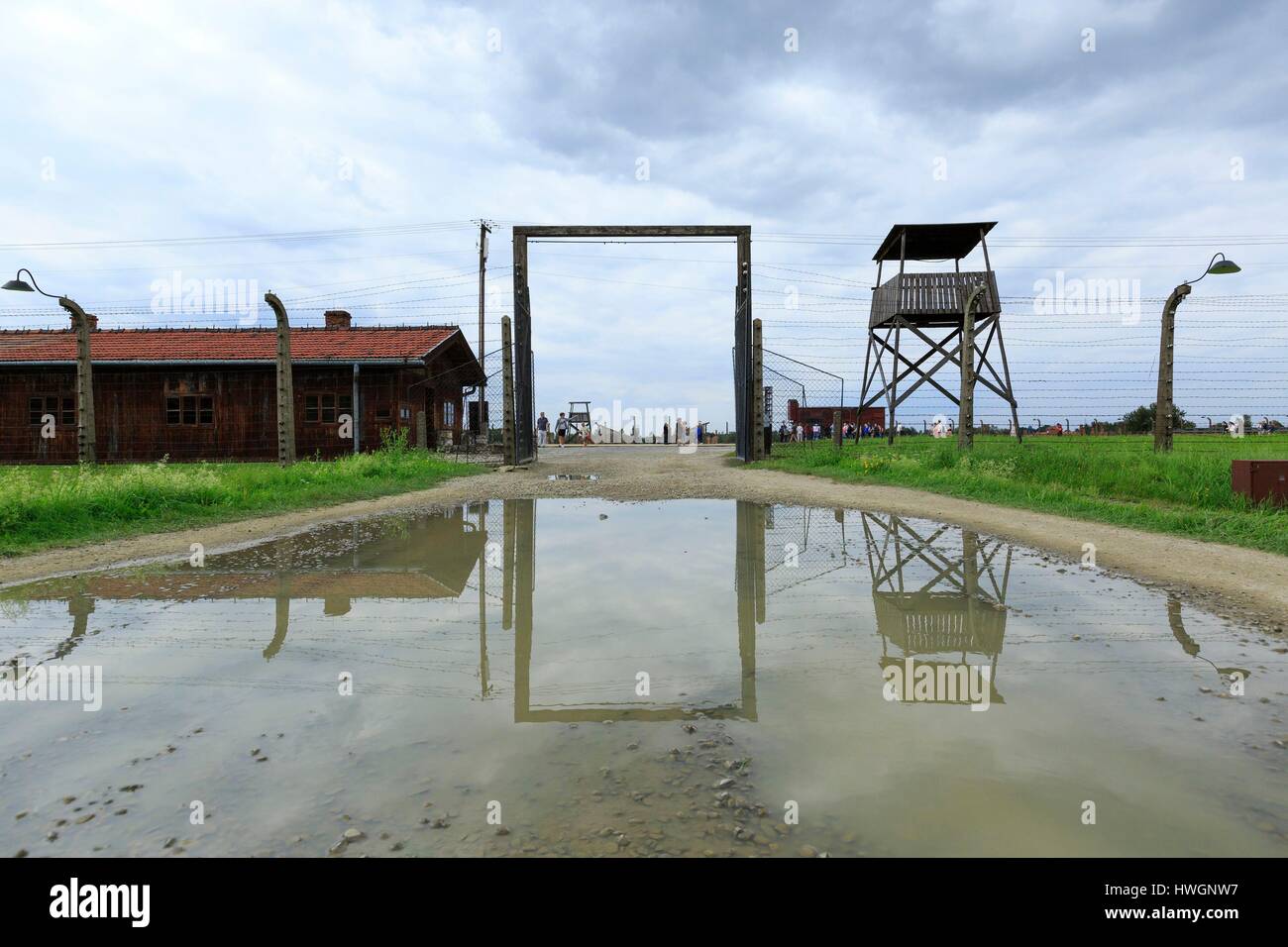 Poland, Lesser Poland, Brzezinka, concentration camp and extermination ...