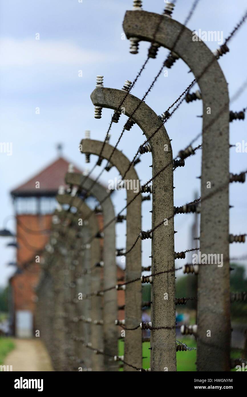 Poland, Lesser Poland, Brzezinka, concentration and extermination camp ...
