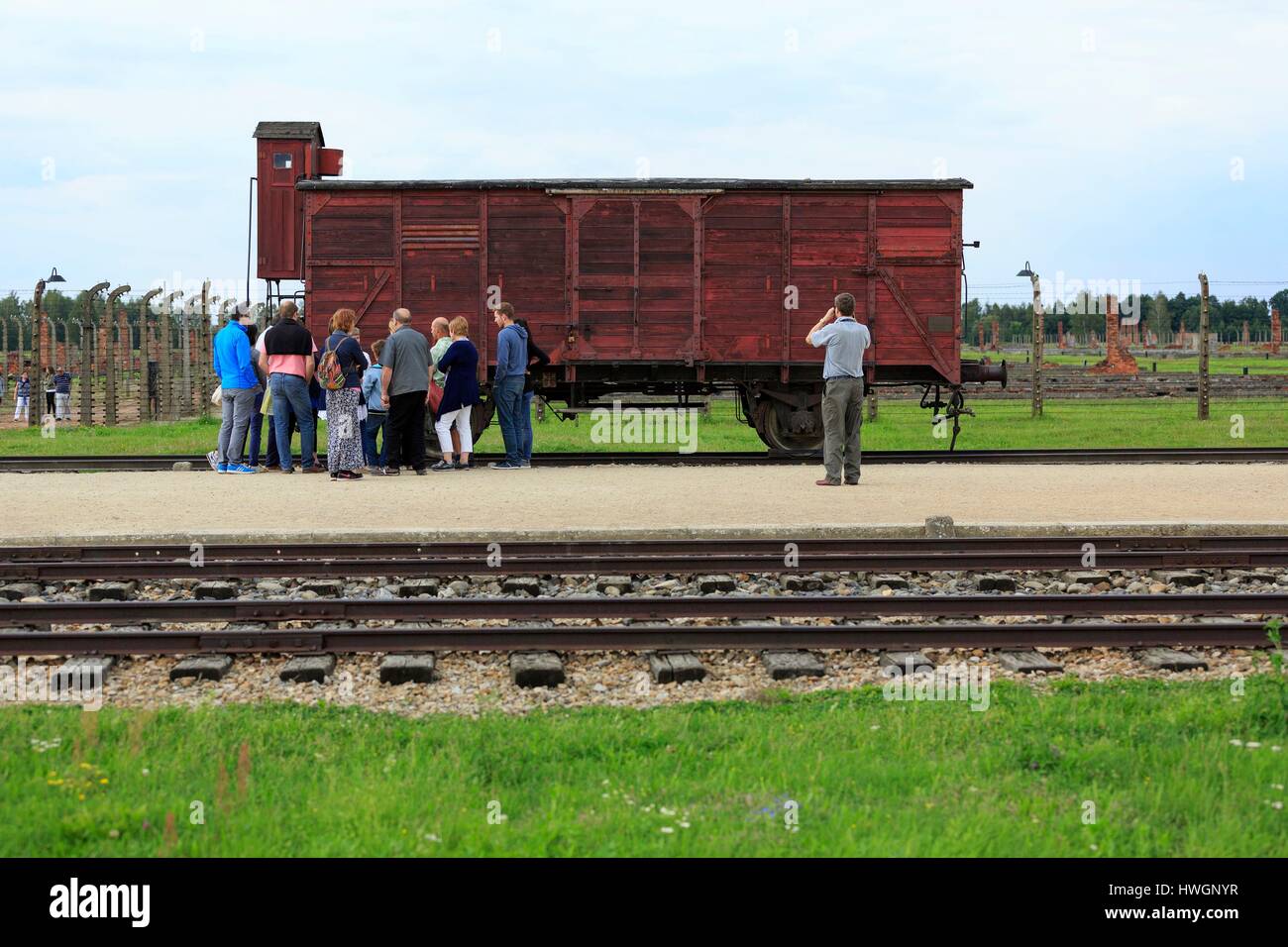 Poland, Lesser Poland, Brzezinka, concentration camp and extermination ...