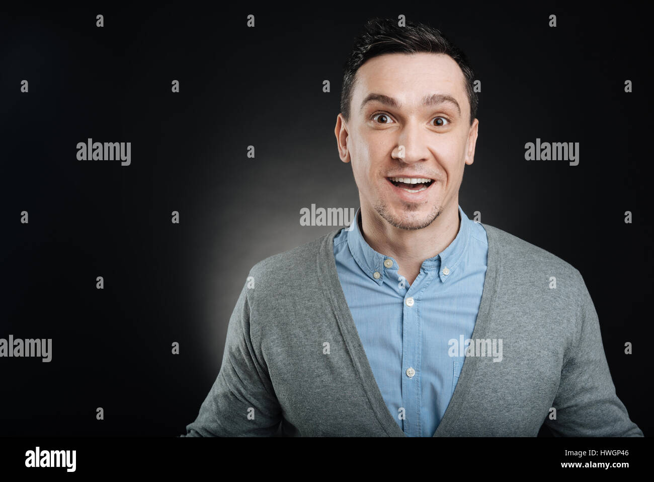 Expressions shock young man hi-res stock photography and images - Alamy