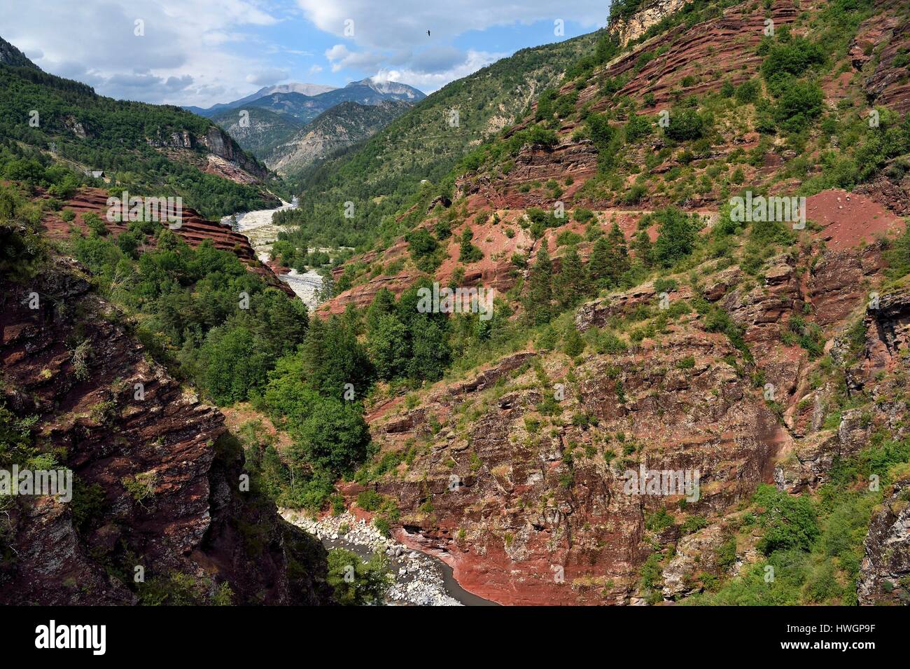 France, Alpes Maritimes, Mercantour National Park, Haut Var Valley ...