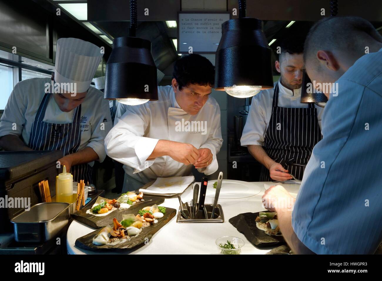 France, Alpes Maritimes, Menton, Restaurant Le Mirazur, the two-star ...