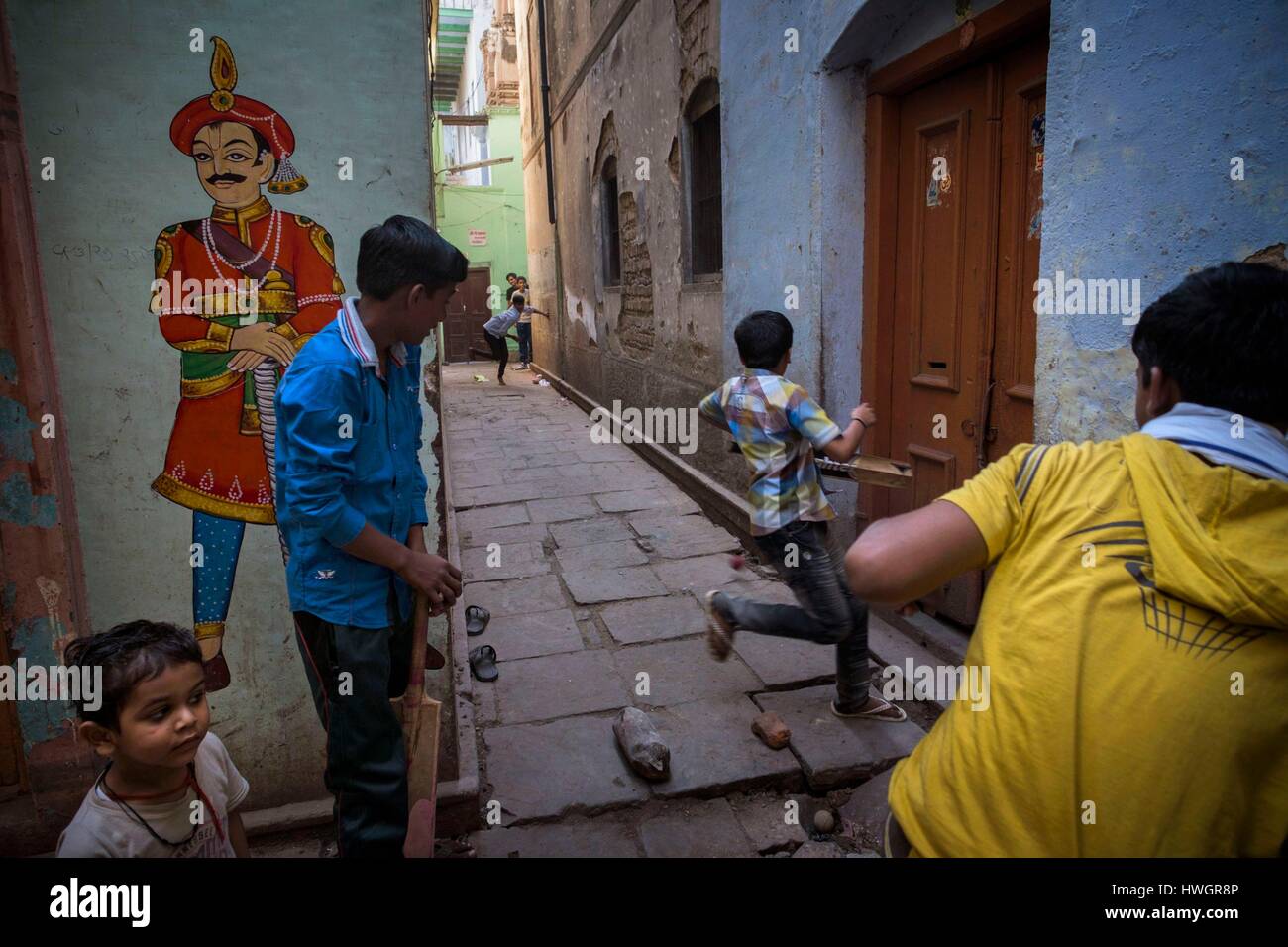 Old cricket scene painting hi-res stock photography and images - Alamy