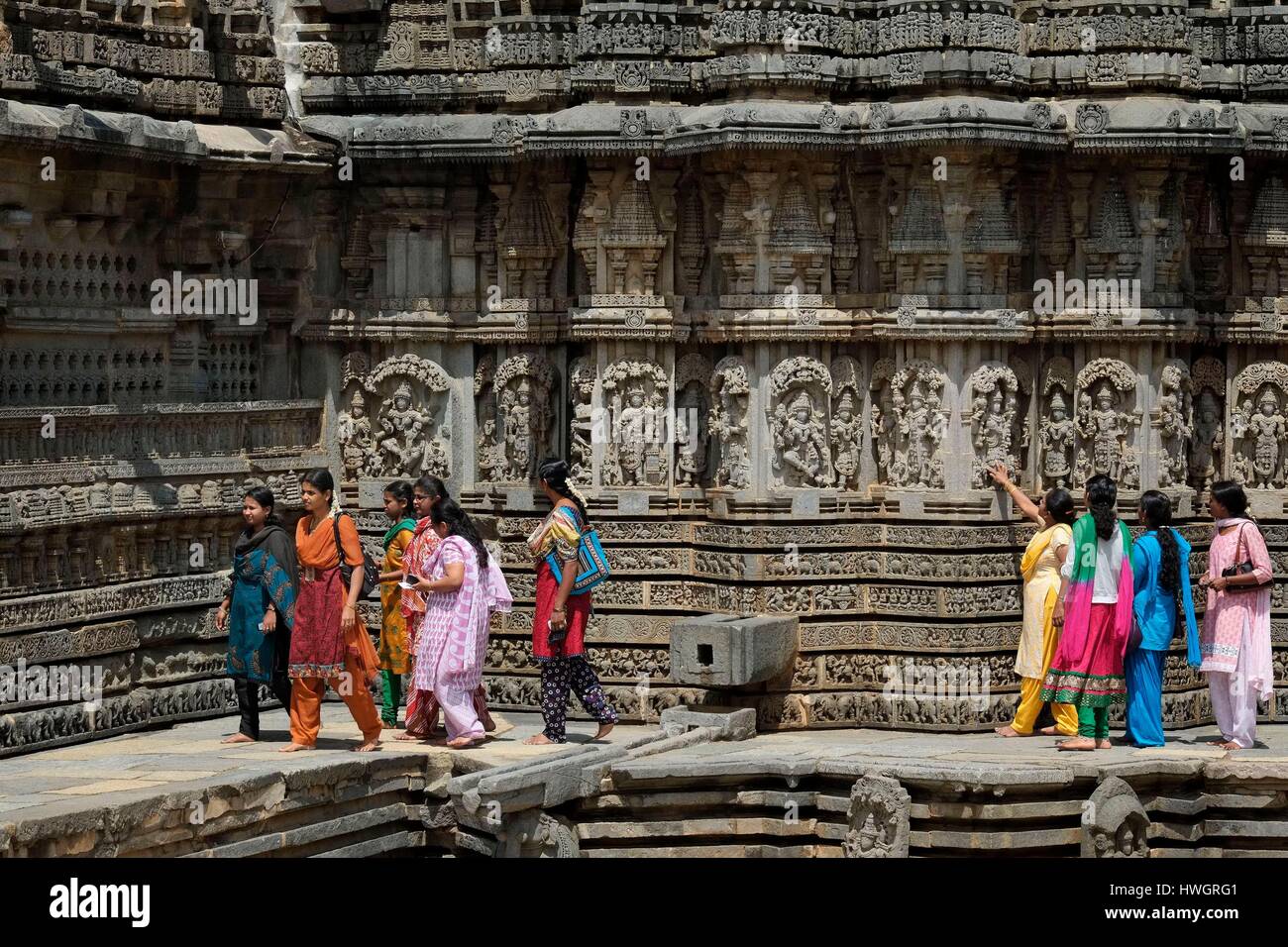 India, state of Karnataka, Mysore, the Chennakesava Temple in ...