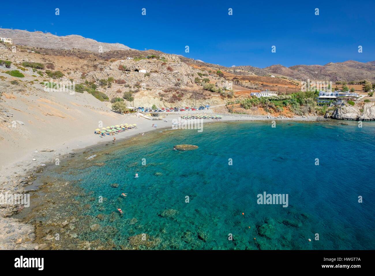Greece, Crete, Messara bay, surroundings of Agia Galini, Agios Pavlos ...