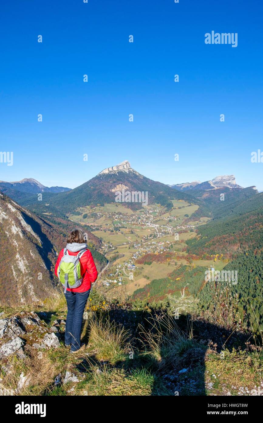 France, Isere, surroundings of Grenoble, Chartreuse regional park, hike ...