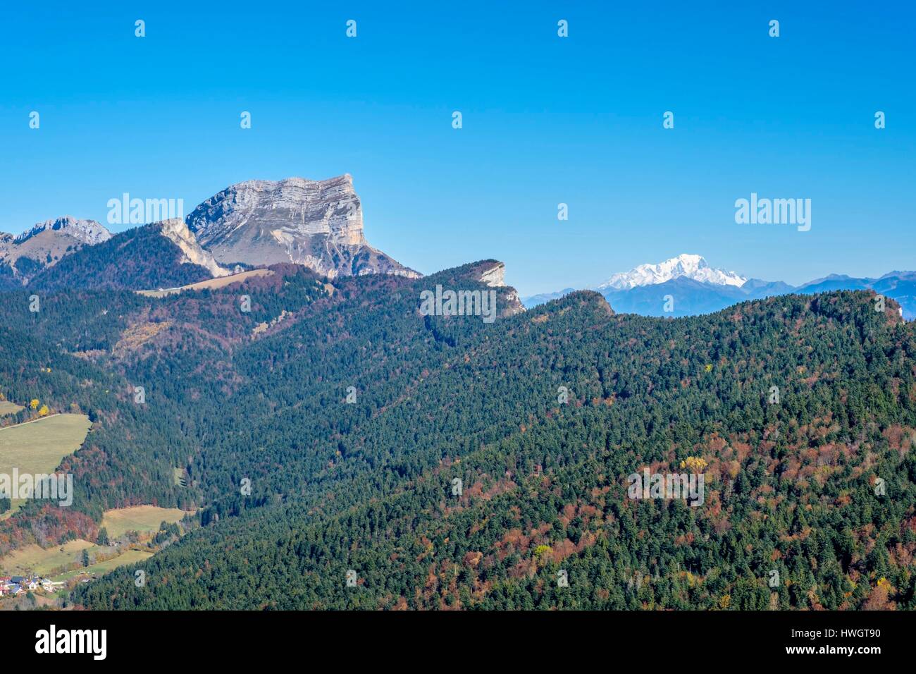France, Isere, surroundings of Grenoble, Chartreuse regional park, Dent ...