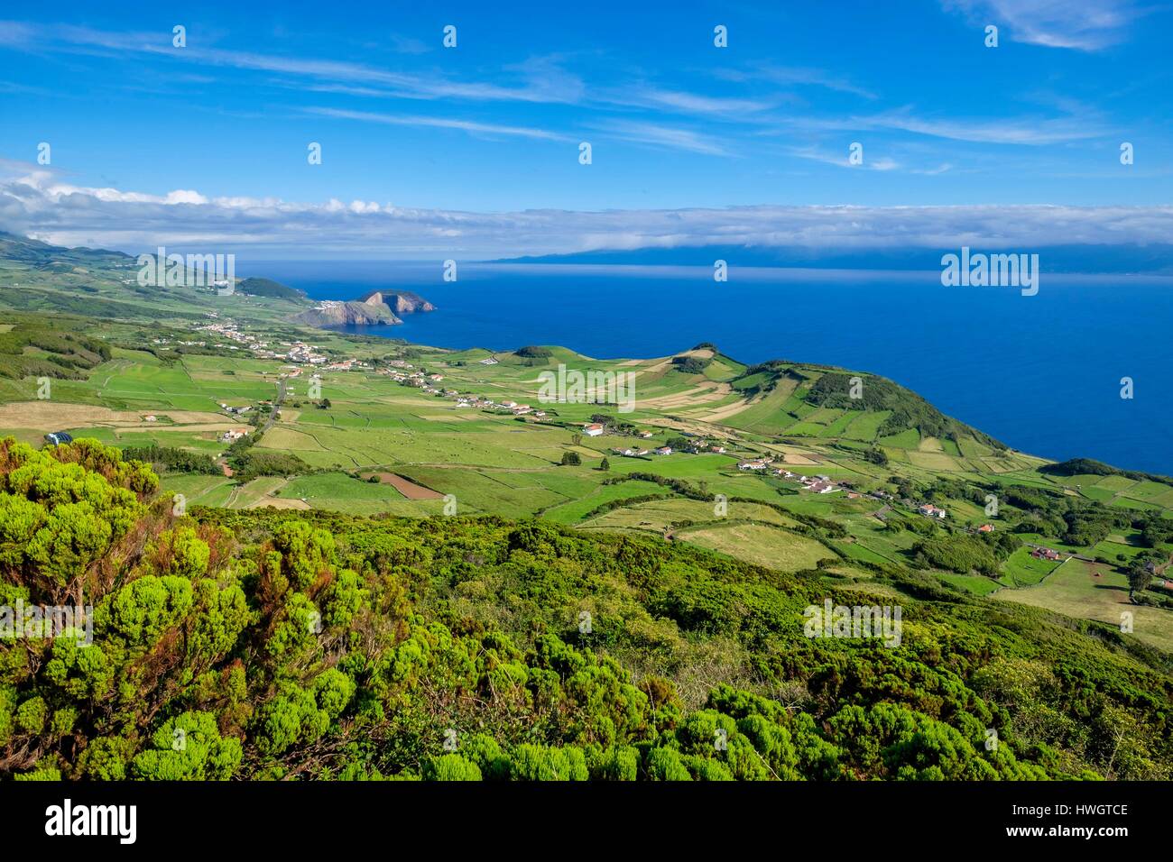 Portugal, Azores archipelago, Sao Jorge island, UNESCO Biosphere ...
