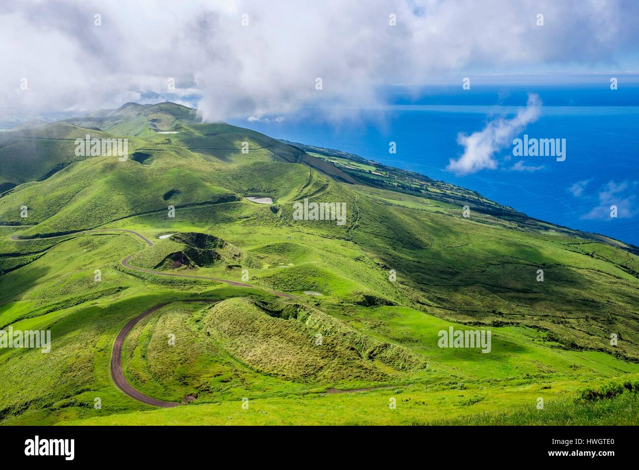 Portugal, Azores archipelago, Sao Jorge island, UNESCO Biosphere ...