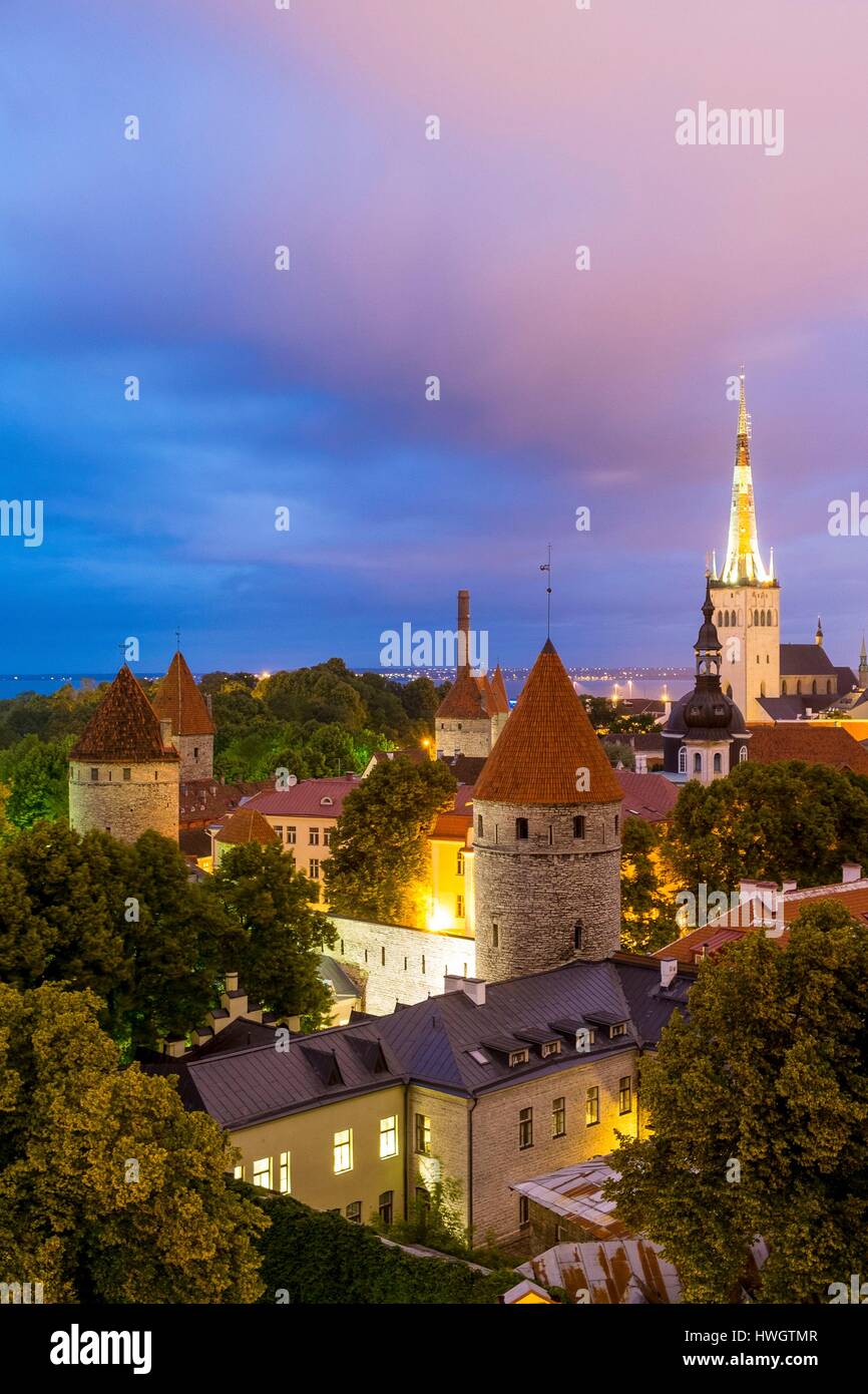 Estonia (Baltic States), Harju region, Tallinn, historical center ...