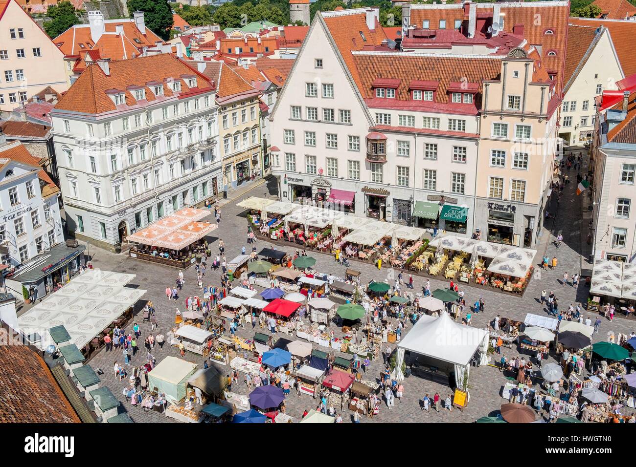 Estonia (Baltic States), Harju region, Tallinn, historical center ...