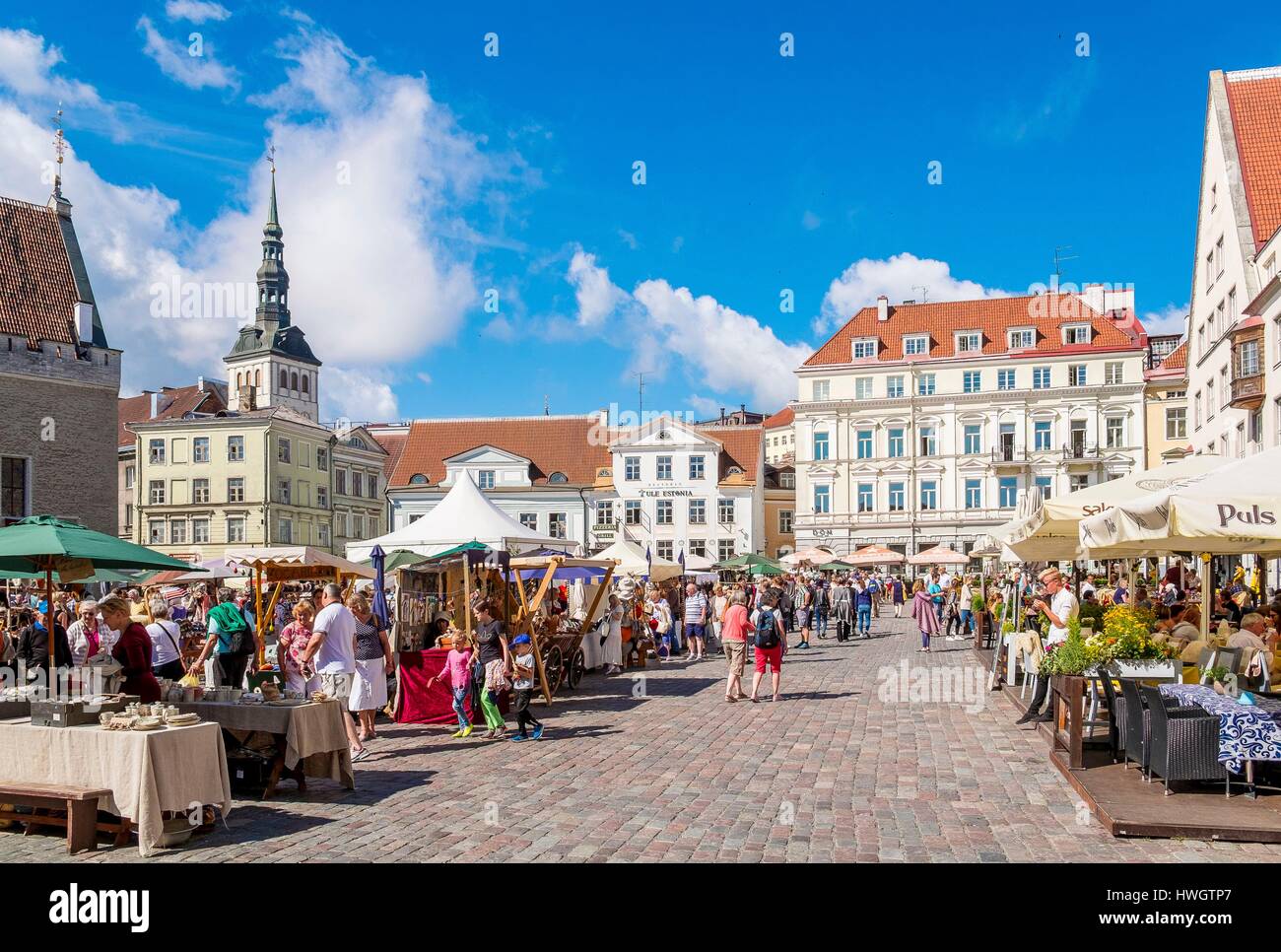 Estonia (Baltic States), Harju region, Tallinn, historical center ...