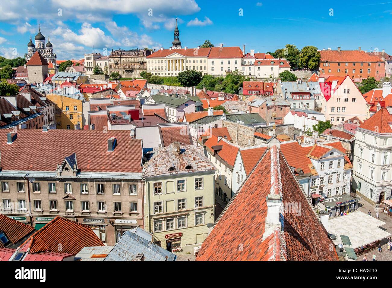 Estonia (Baltic States), Harju region, Tallinn, historical center ...