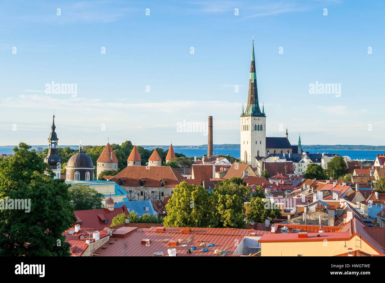 Estonia (Baltic States), Harju region, Tallinn, historical center ...