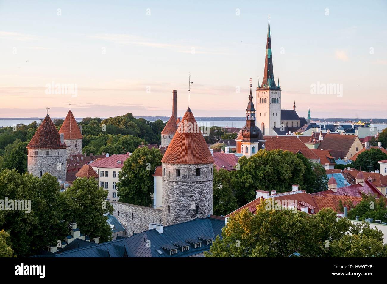 Estonia (Baltic States), Harju region, Tallinn, historical center ...