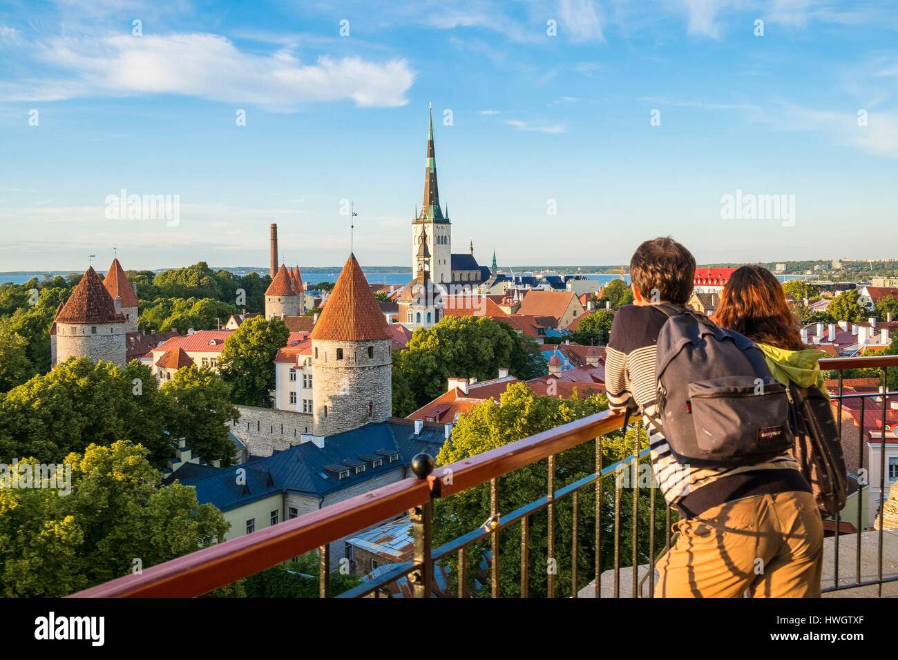 Estonia (Baltic States), Harju region, Tallinn, historical center ...