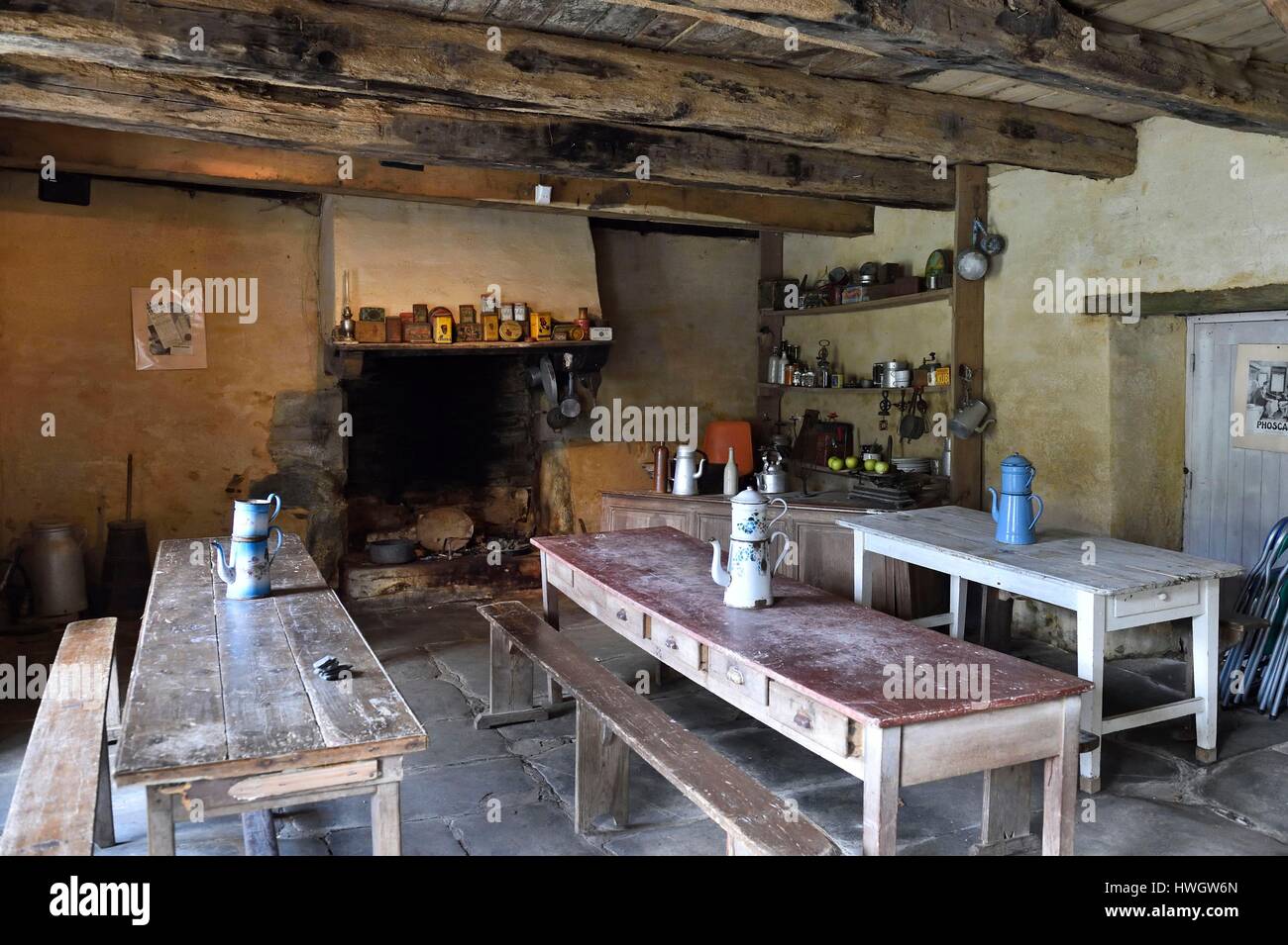 France, Cotes d'Armor, Perret, the Forges des Salles, steel-making ...