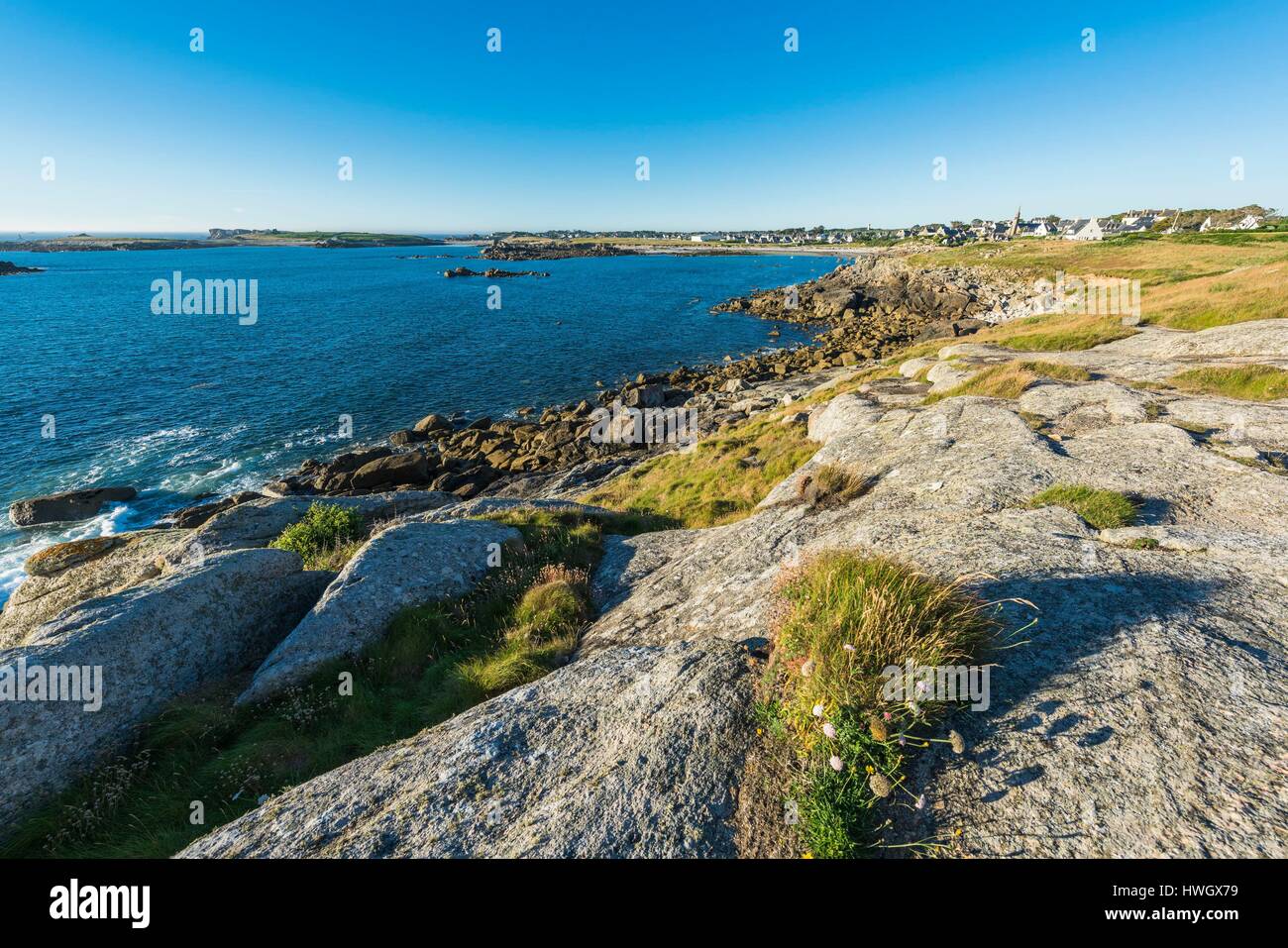 France, Finistere, Iroise sea, Legendes Coast, Porspoder Stock Photo ...