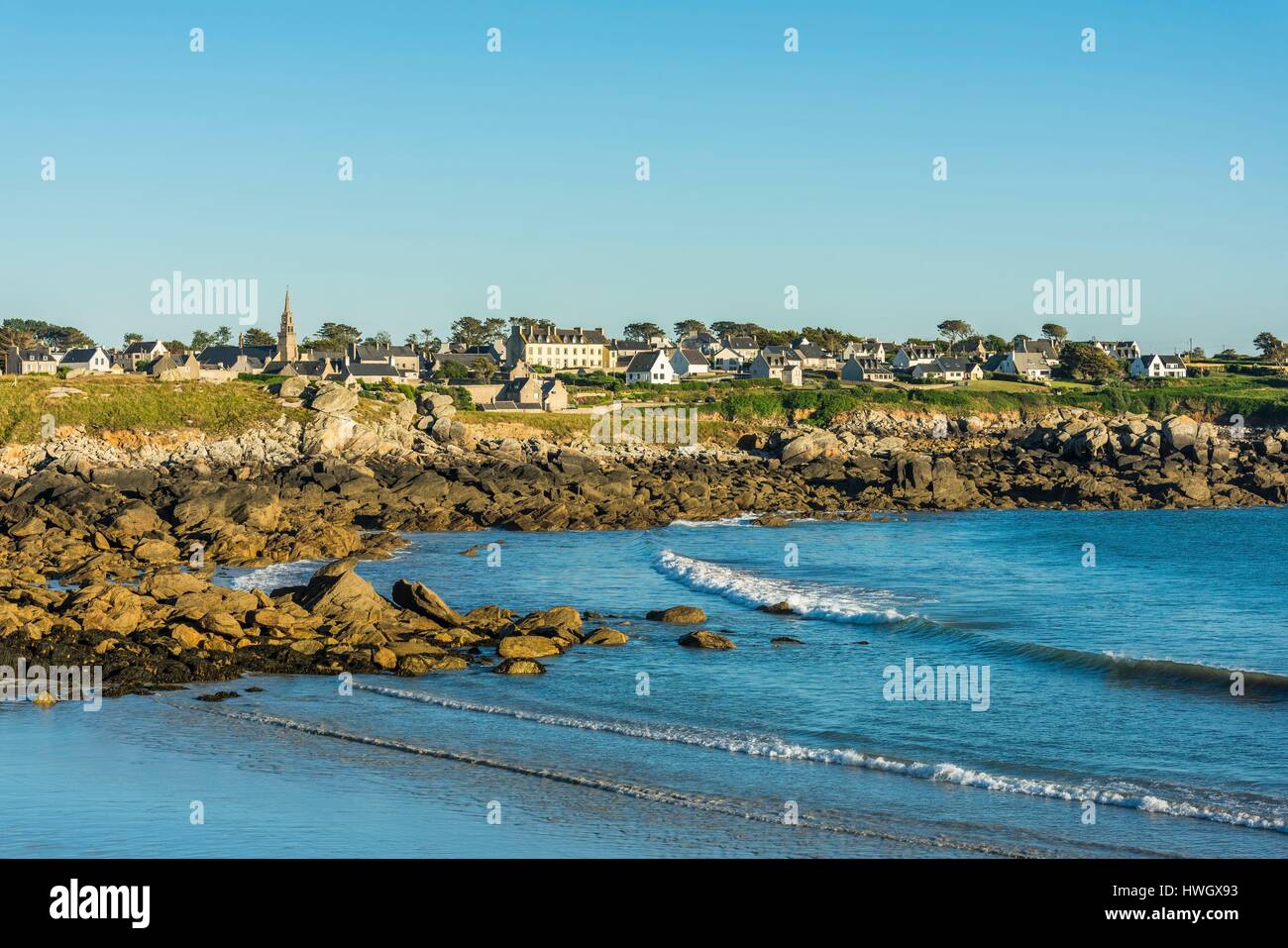France, Finistere, Iroise sea, Legendes Coast, Porspoder Stock Photo ...